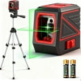 Lar Level with Tripod, 100 feet Green Cross Line lf Rotary Leveling ...
