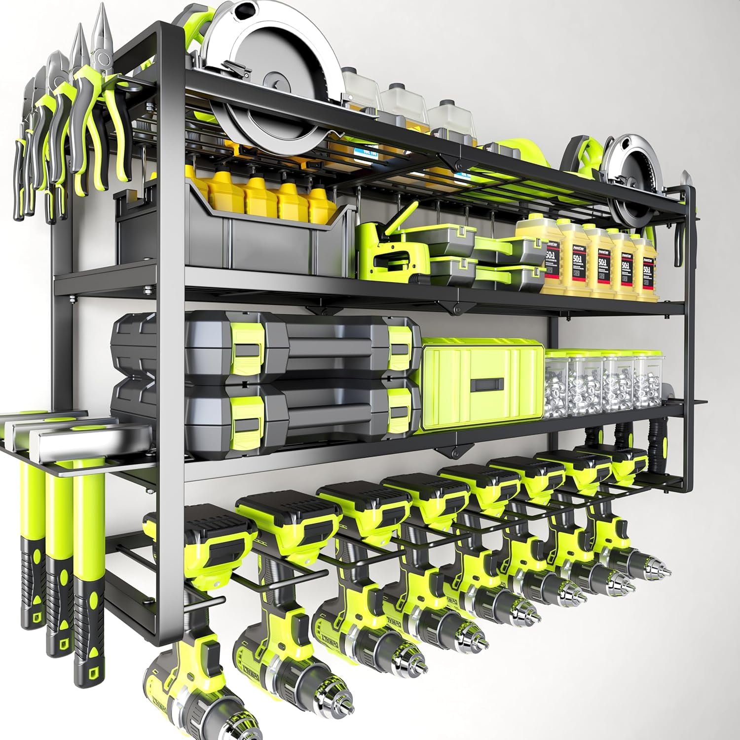 Lar Power Tool Organizer Wall Mount, Gara Stora Cordless Tool Organizer ...