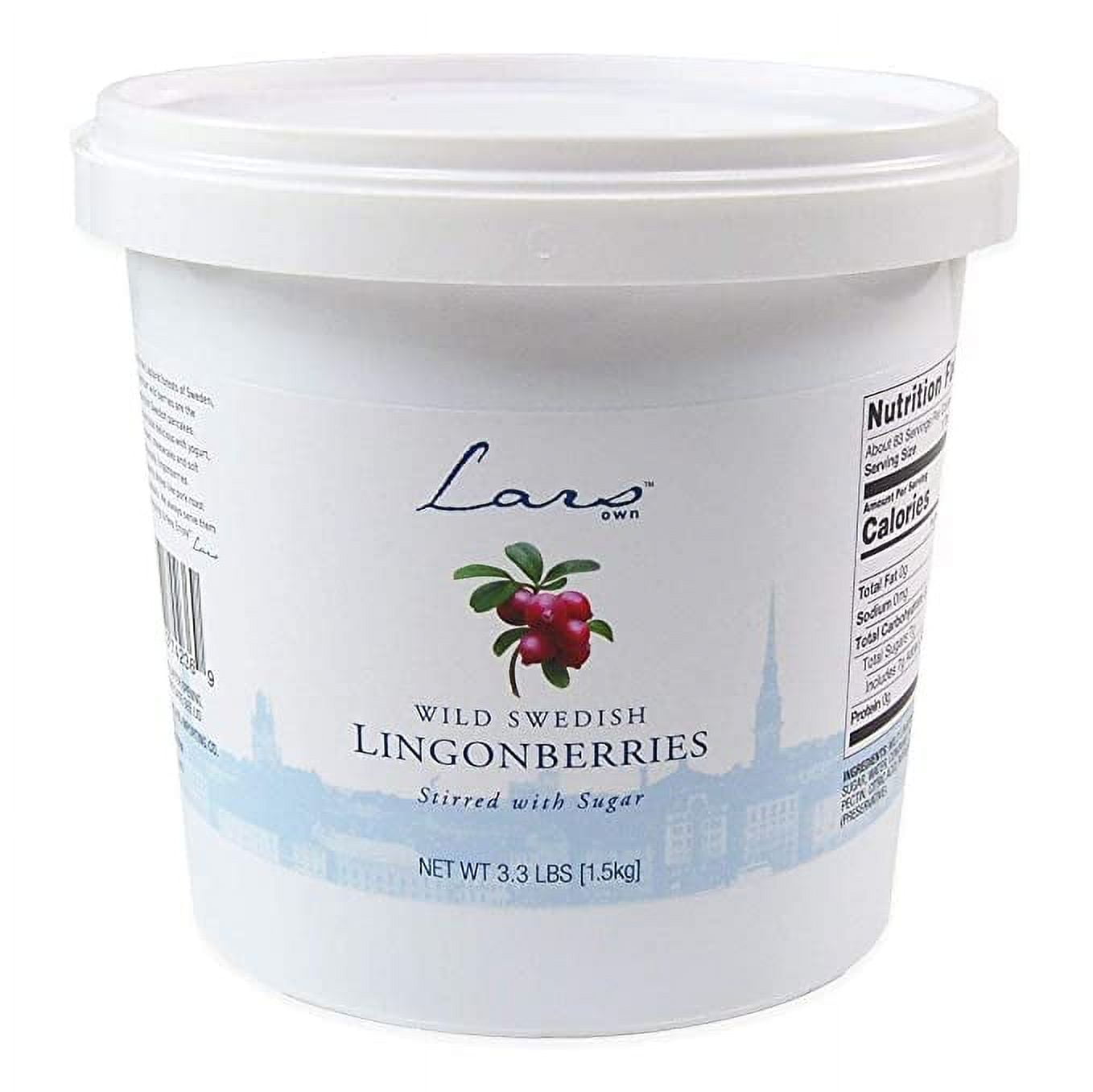 Lar's Own Wild Swedish Lingonberries Tub, 3.3 Pound - Walmart.com