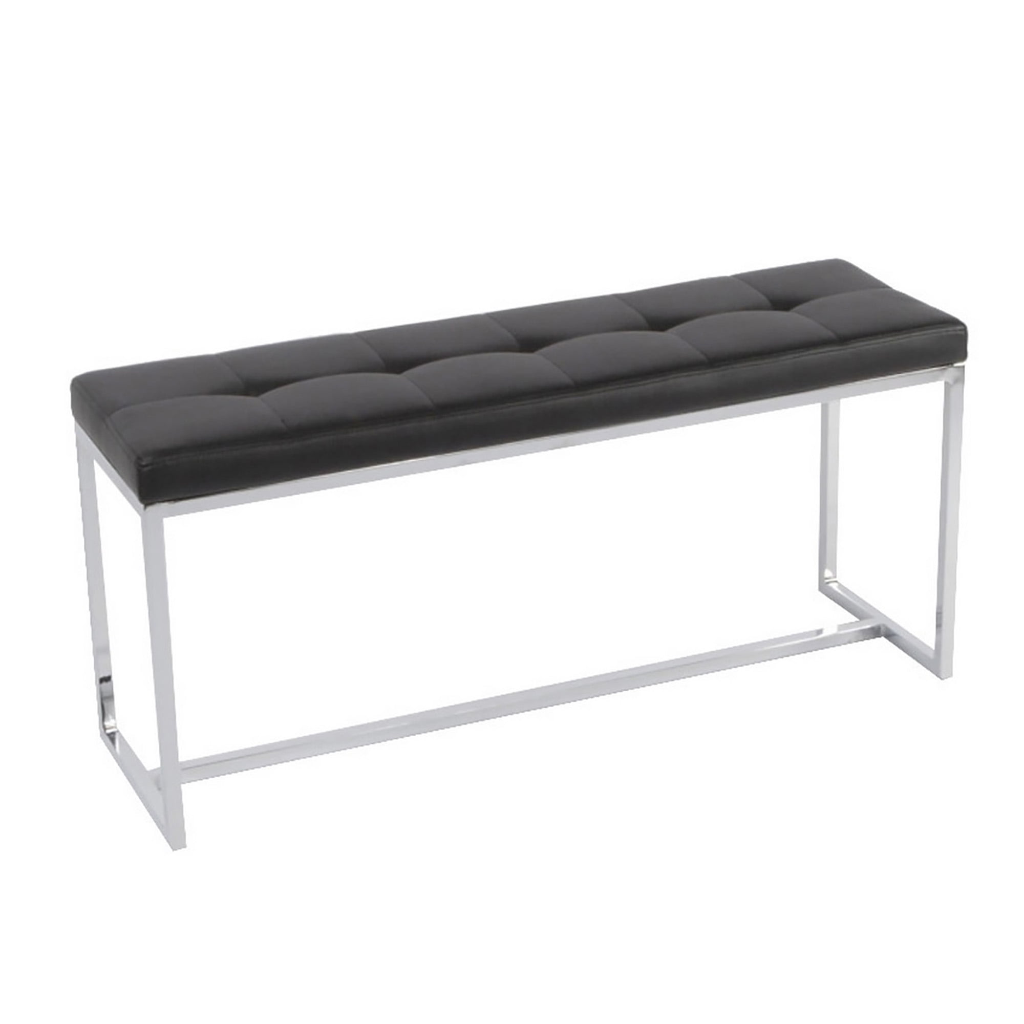 Lara Bench Black - Modern Style Bench Featuring Comfortable Leatherette ...