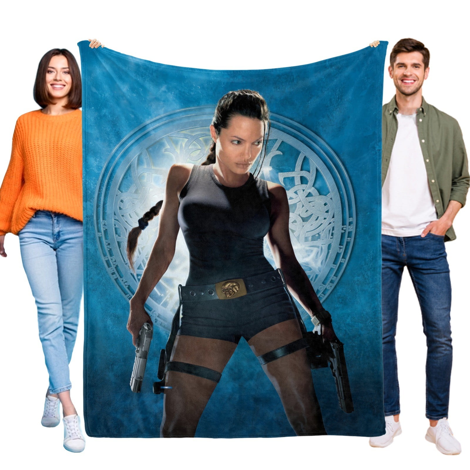 Lara Croft Blanket Soft Flannel Bed Sofa Couch Throw Birthday Gift ...