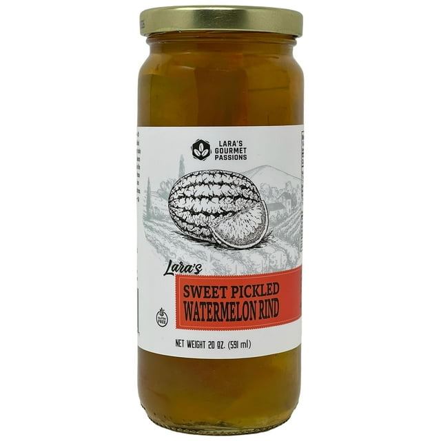 Lara's Gourmet Sweet Pickled Watermelon Rind - 20oz - Walmart.com