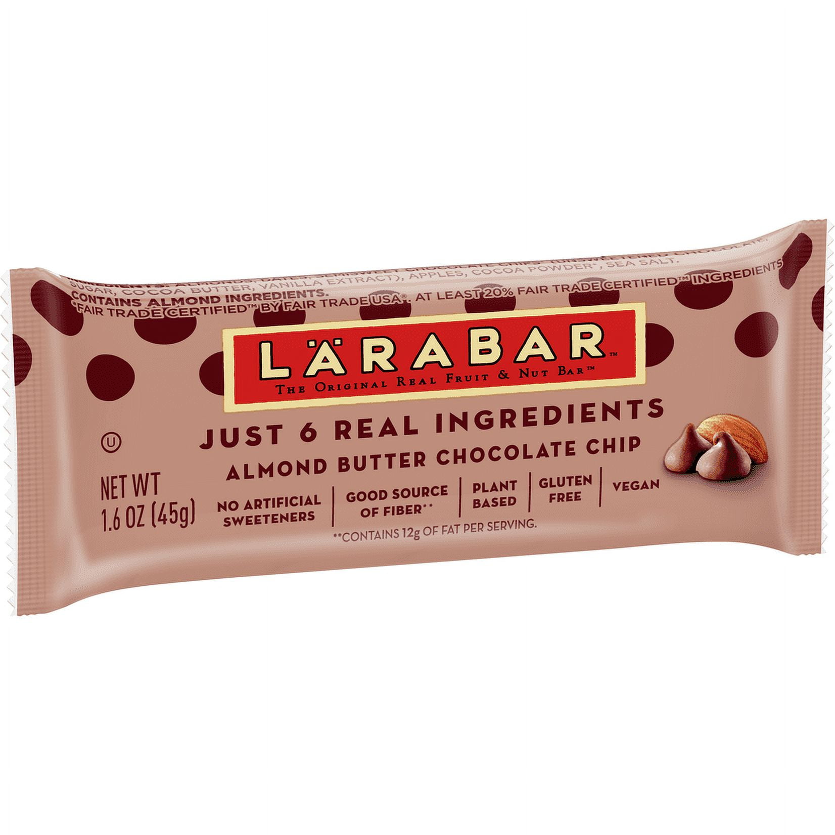Larabar Almond Butter Chocolate Chip Fruit and Nut Bar, 1.6 Ounce -- 16 ...