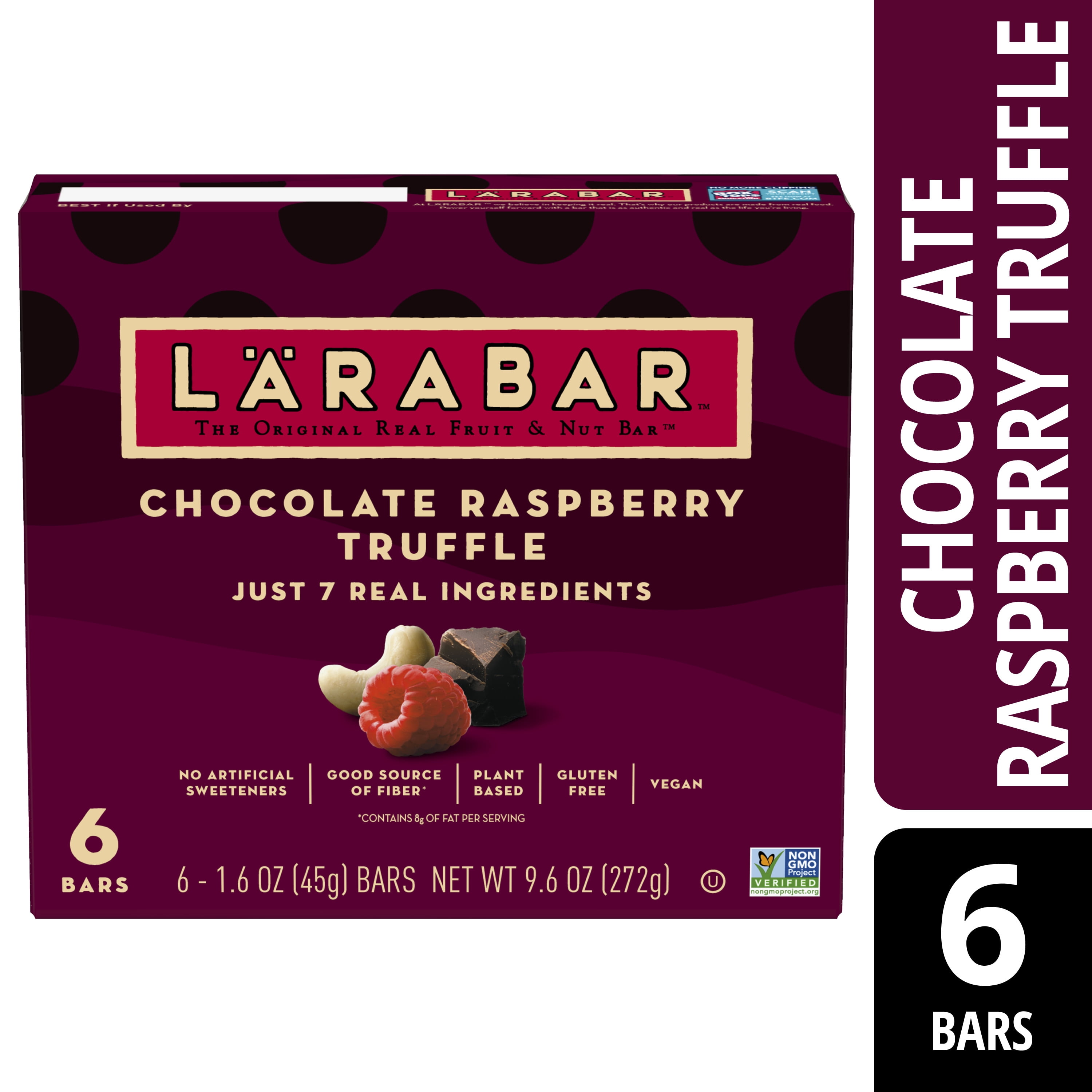 Larabar Chocolate Raspberry Truffle, Gluten Free Vegan Fruit Nut Bars ...