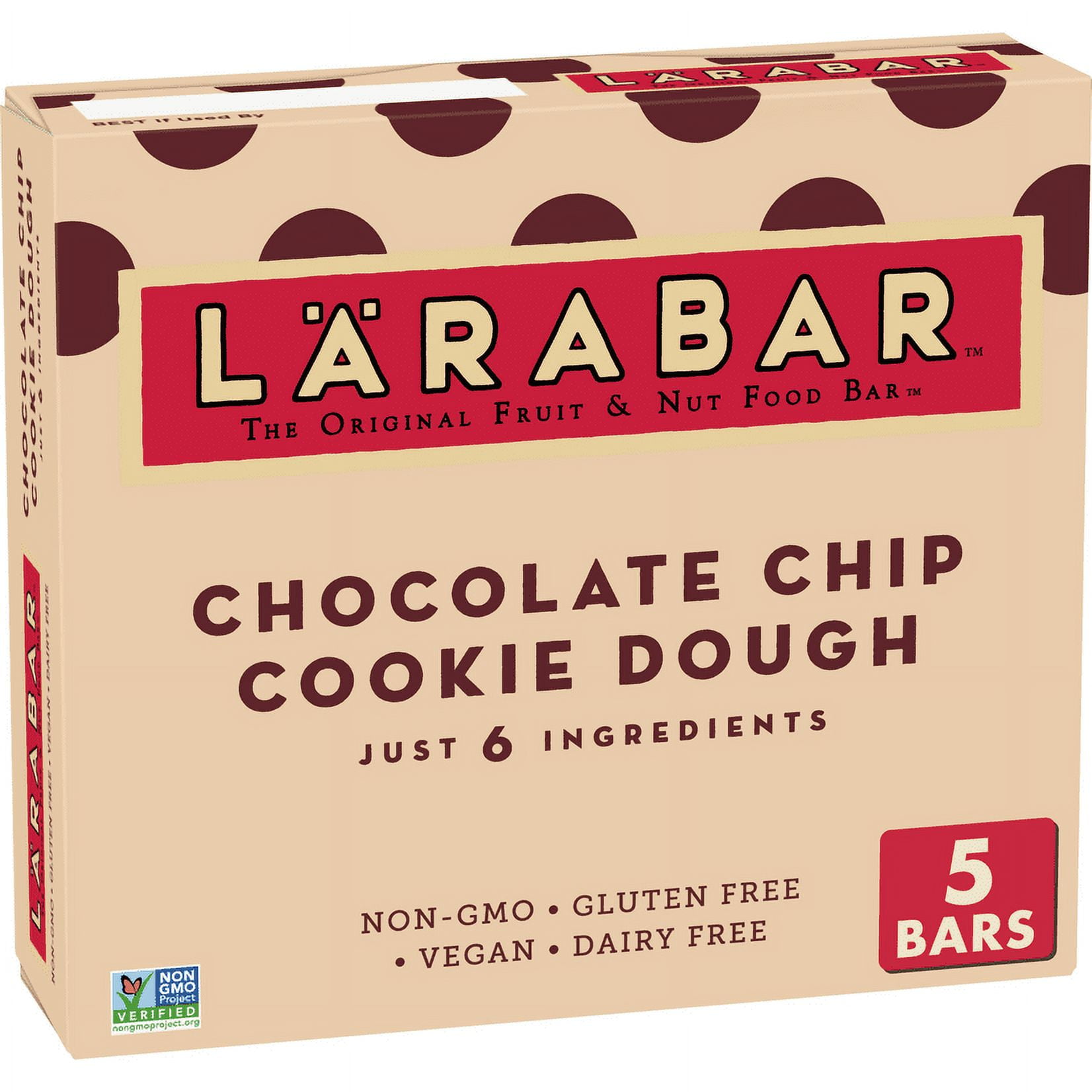 Larabar, Gluten Free Bar, Chocolate Chip Cookie Dough, 8 oz - Walmart.com