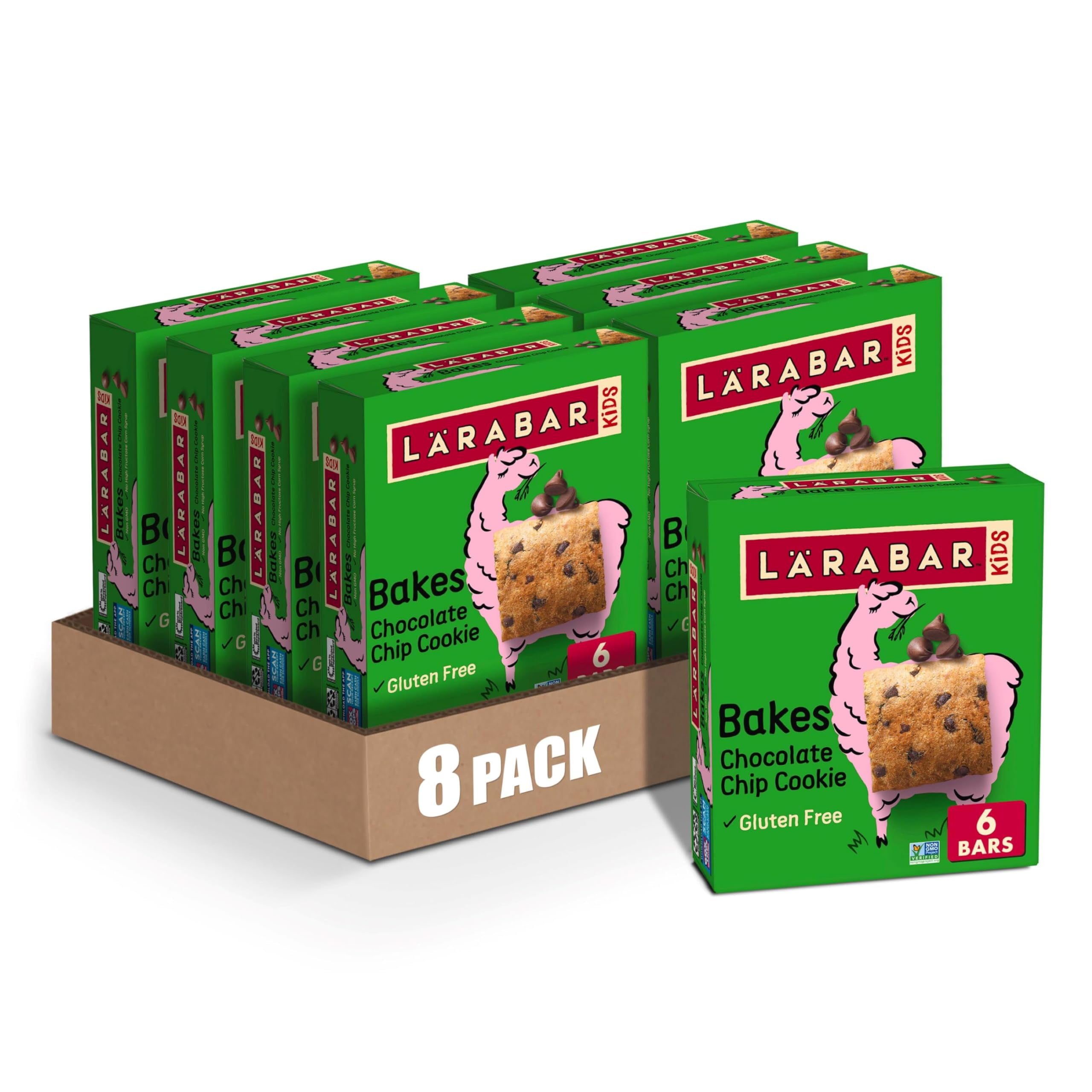 Larabar Kids Bakes Chocolate MFF30 Chip Cookie Gluten Free Bars, 5.76 ...