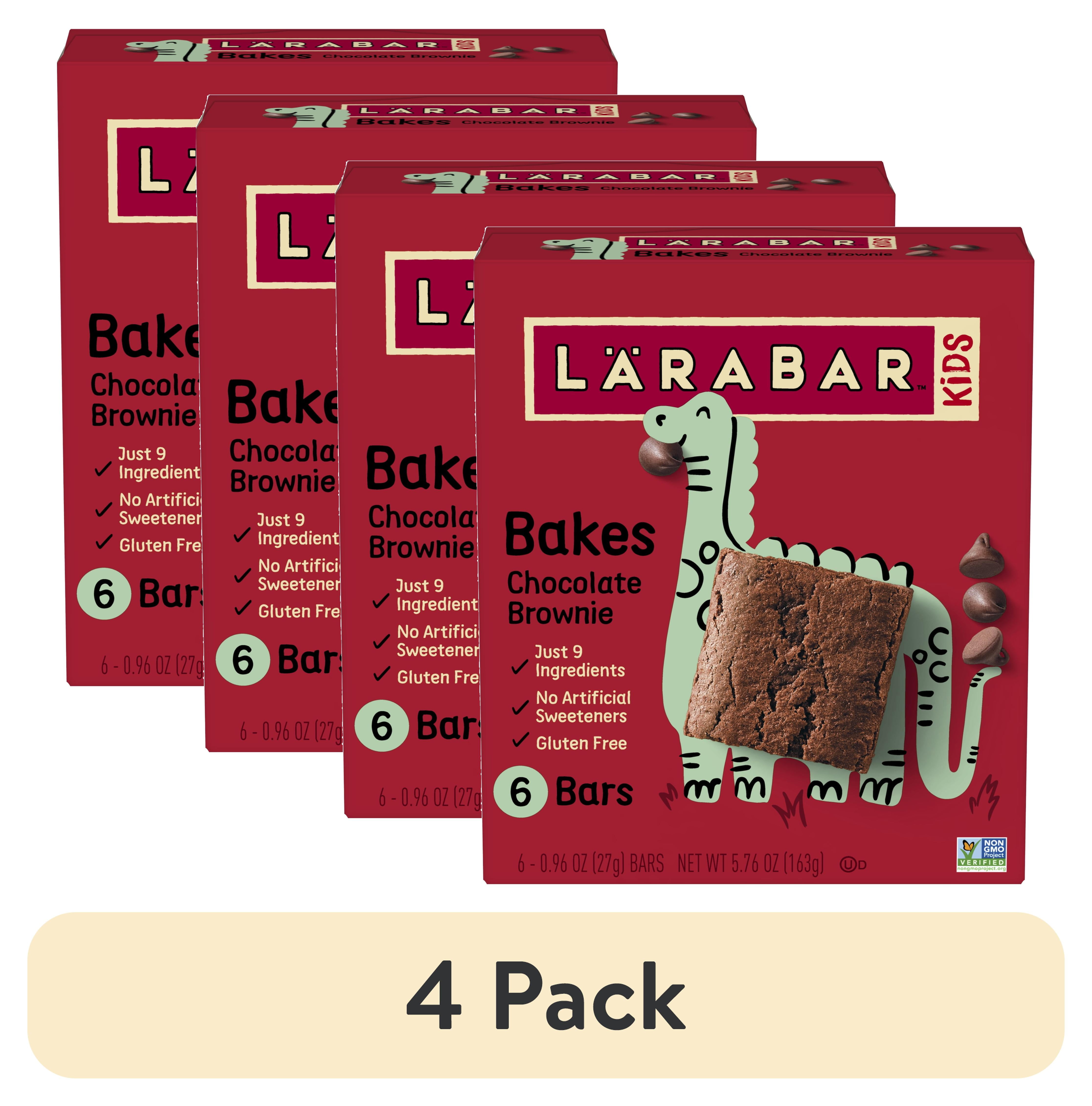 (4 pack) Larabar Kids Chocolate Brownie Gluten Free Bars, 6 Ct, 0.96 oz ...