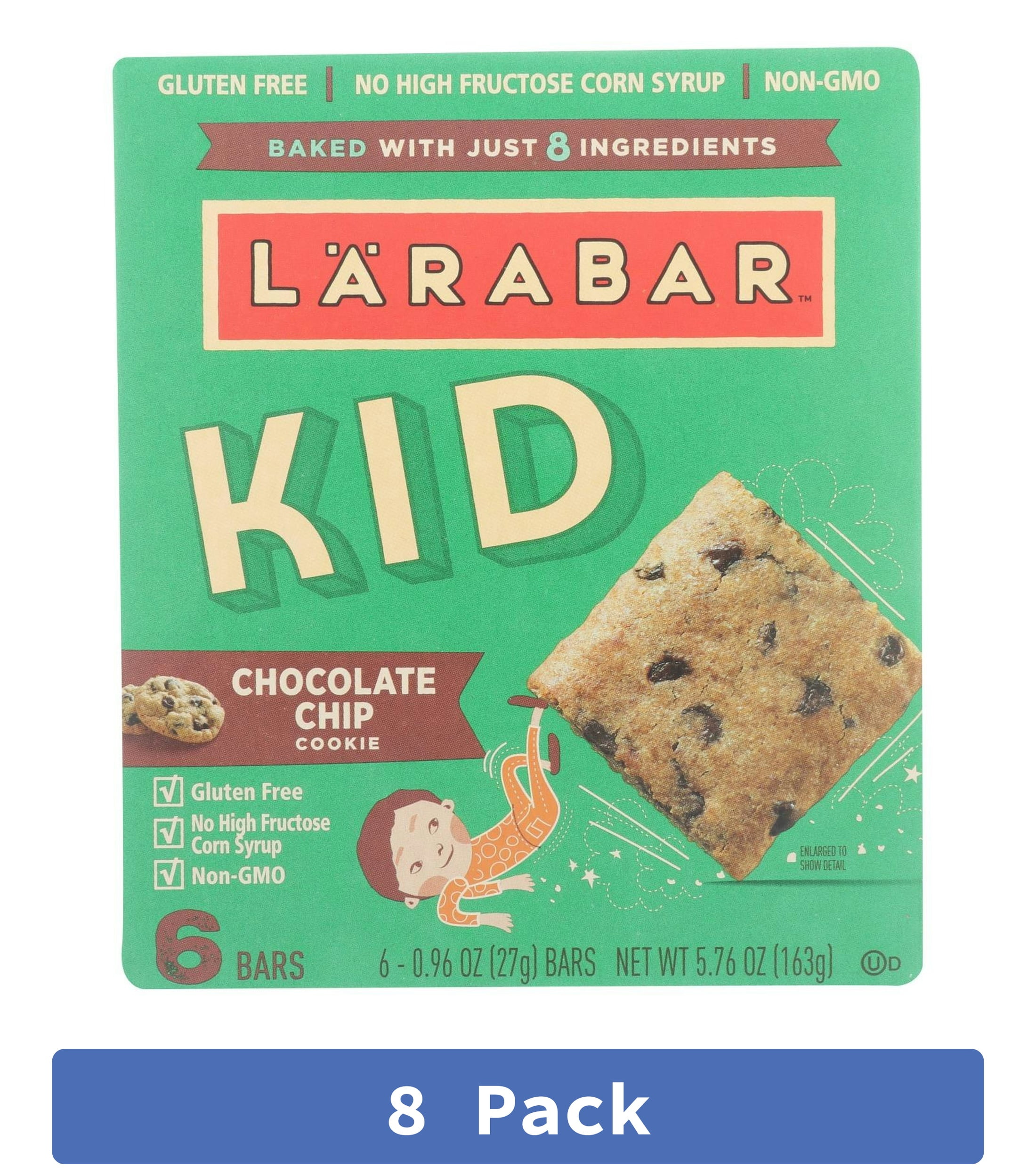 Larabar Kids Chocolate Chip Cookie Bar 0.96 oz (Pack of 8) - Walmart.com