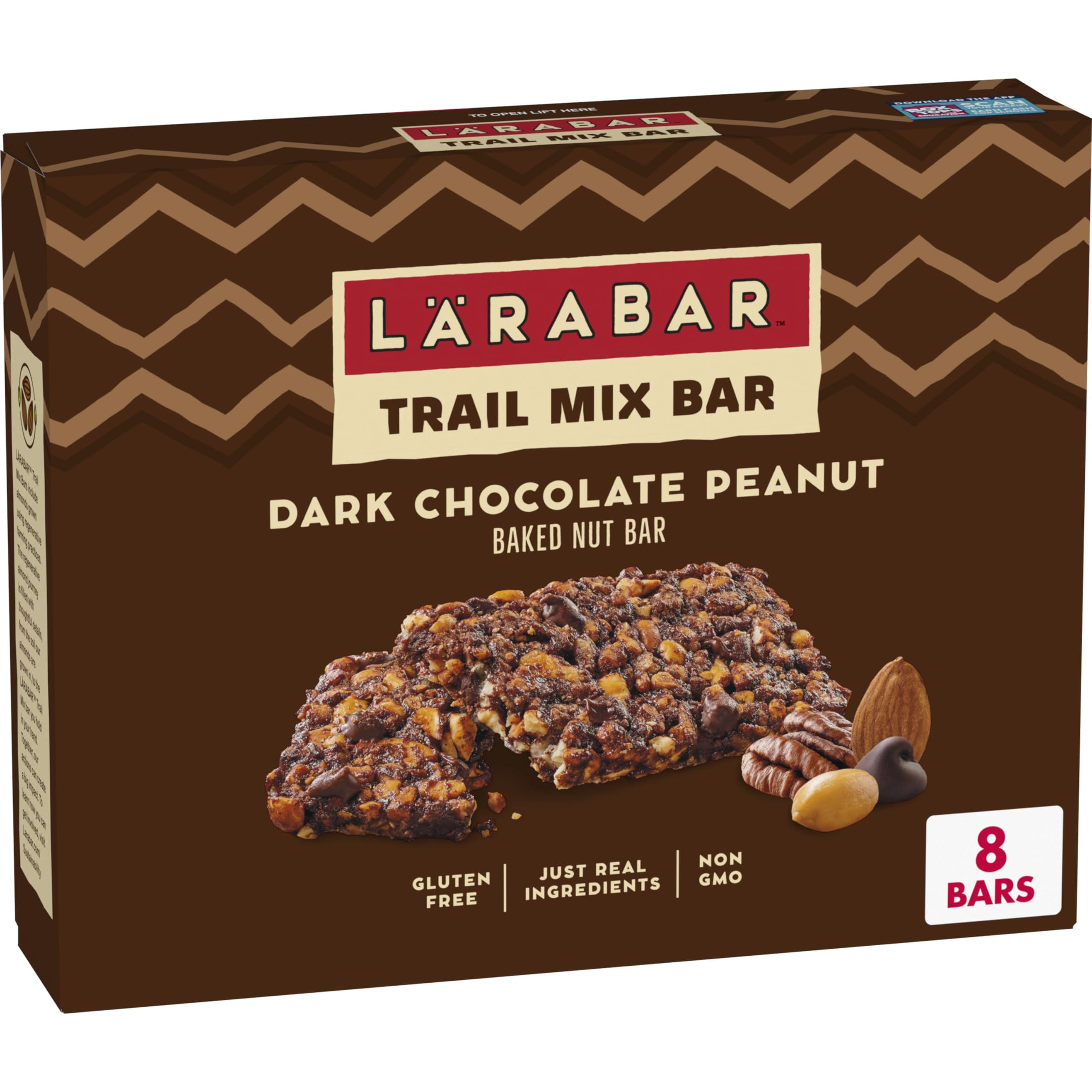 Larabar Trail Mix Bars, STF9 Dark Chocolate Peanut, Gluten Free Baked ...