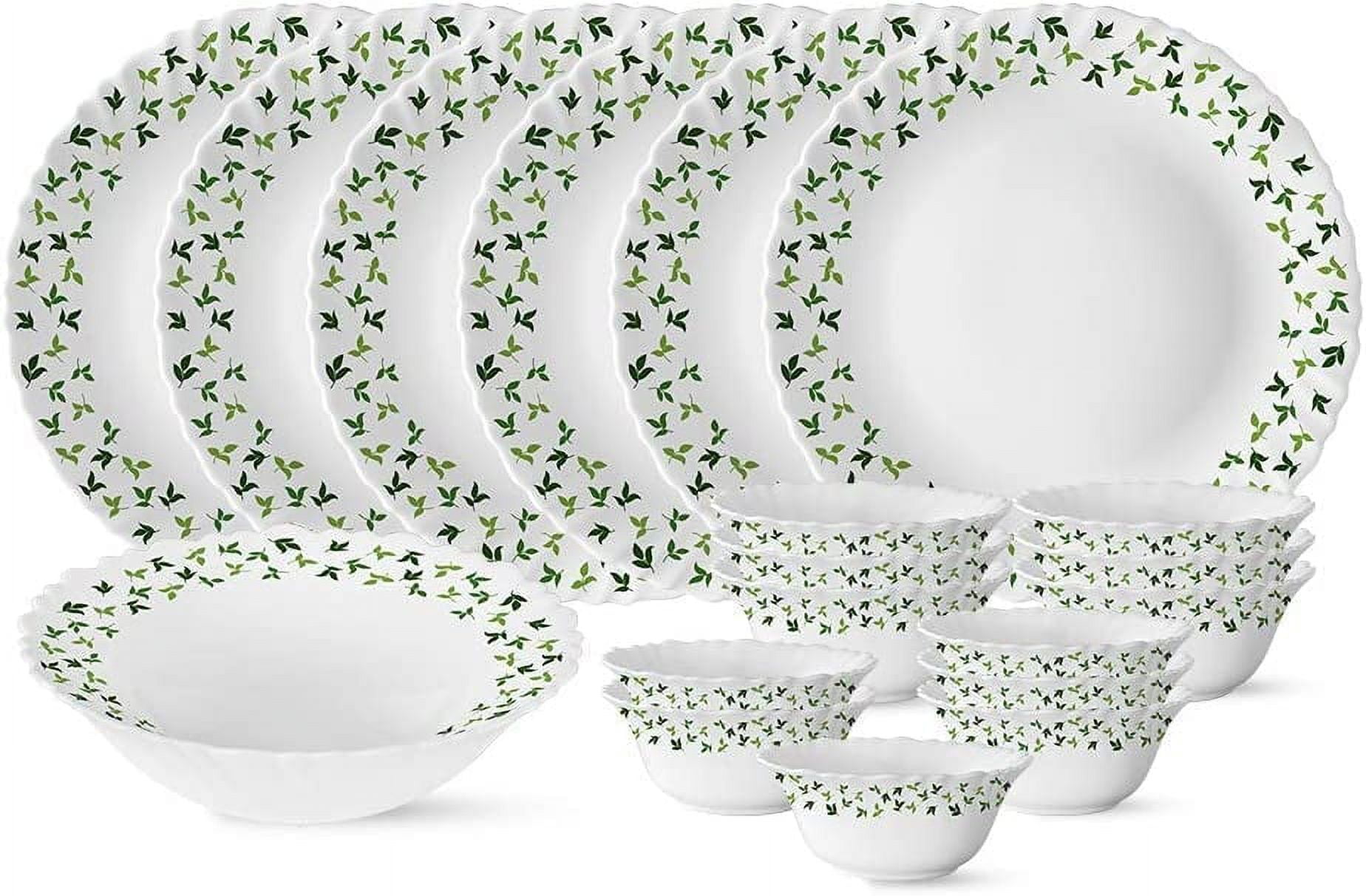 Larah 19 Pieces Signature Dinnerware Set For 6, Chip Resistant ...