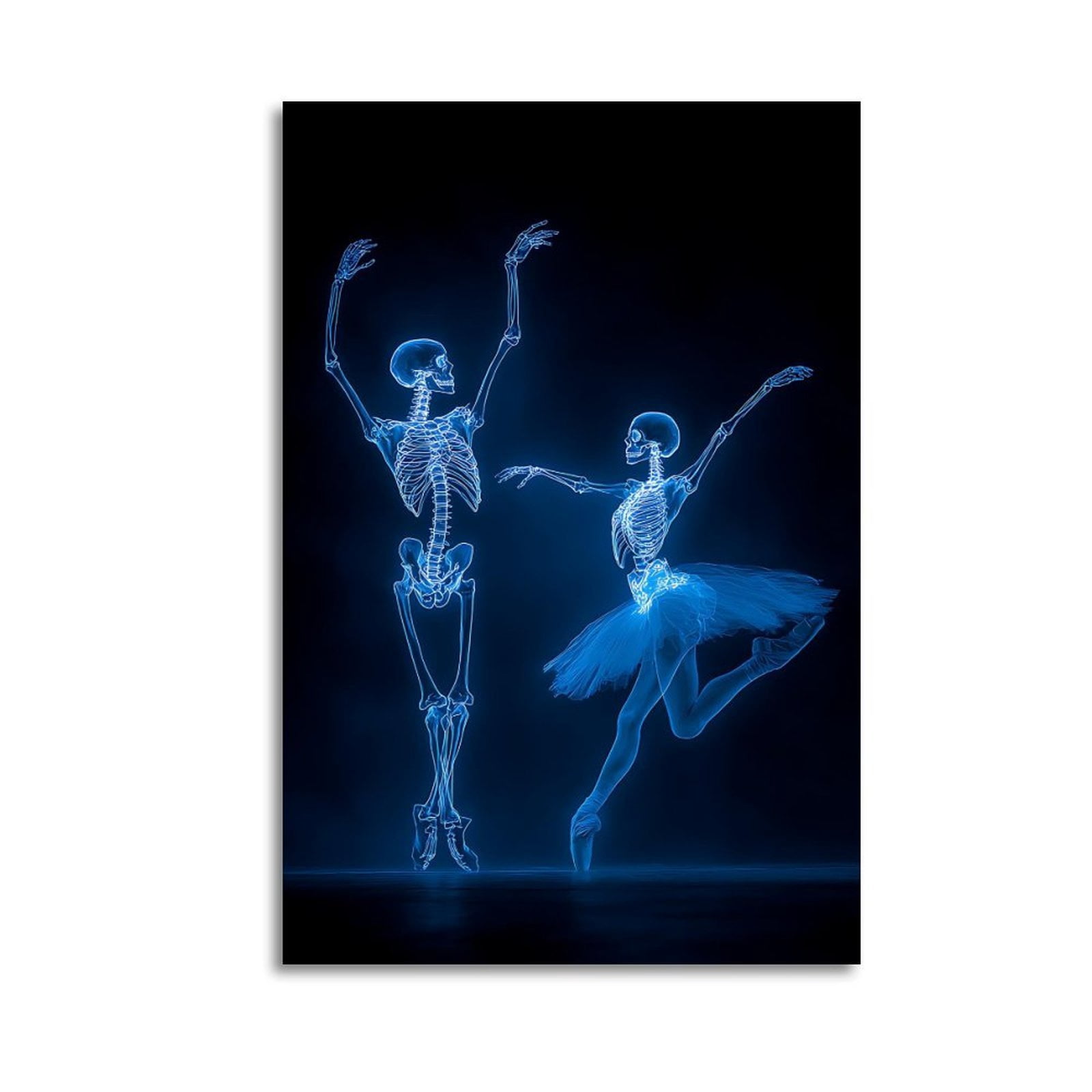 Larbulse Dancing Human Skeletons Ballet Canvas Wall Art Home Decor ...