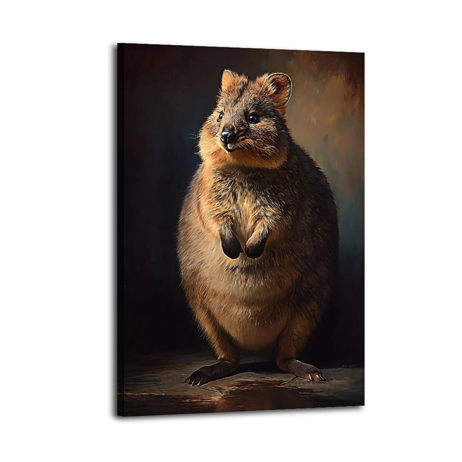 Larbulse Full Body Portrait Fat Quokka Canvas Wall Art Home Decor ...