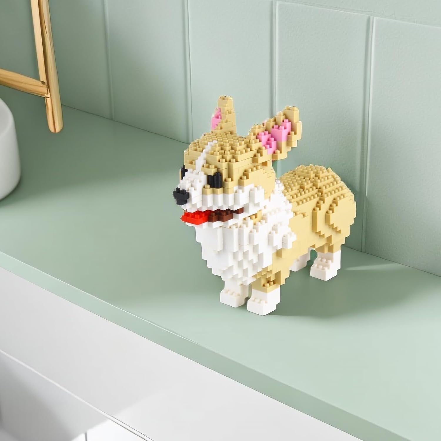 Larcele Micro Dachshund Dog Building Blocks Set Super Mini Pet Building ...