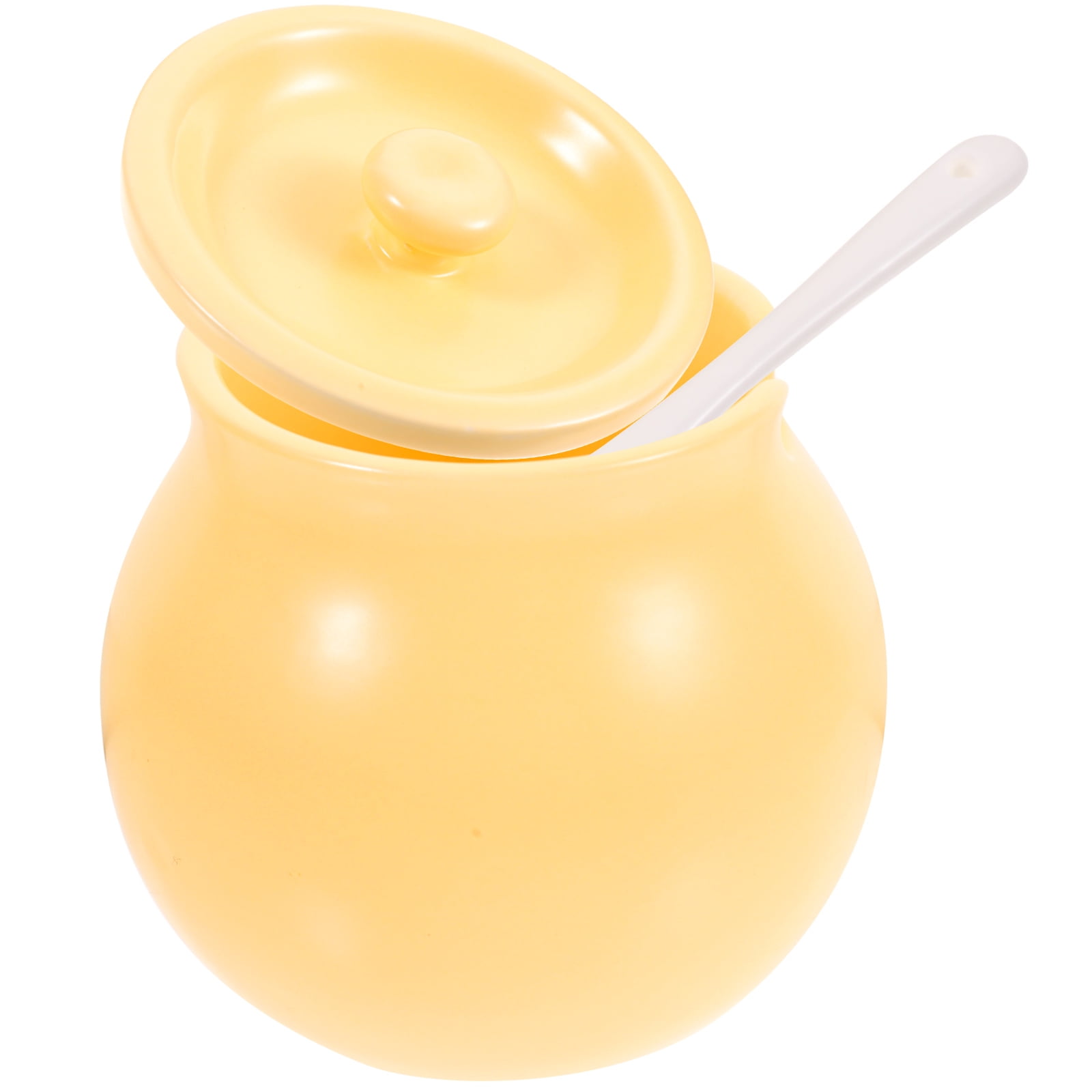 Lard Can Ceramic Spice Jar Bacon Delicate with Cover Condiment Pots ...