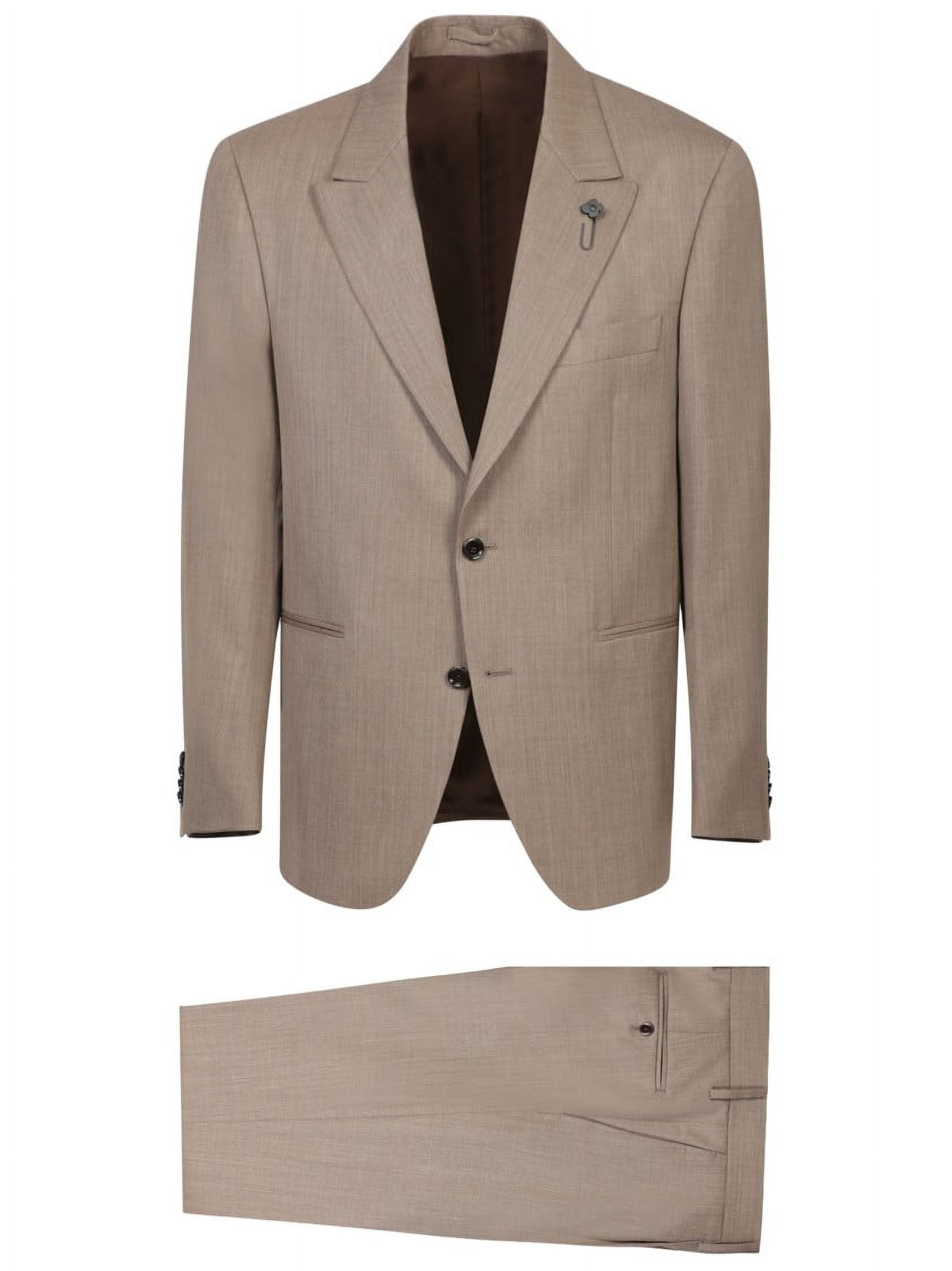 Lardini Tailored Beige Suit (Men's) - Walmart.com