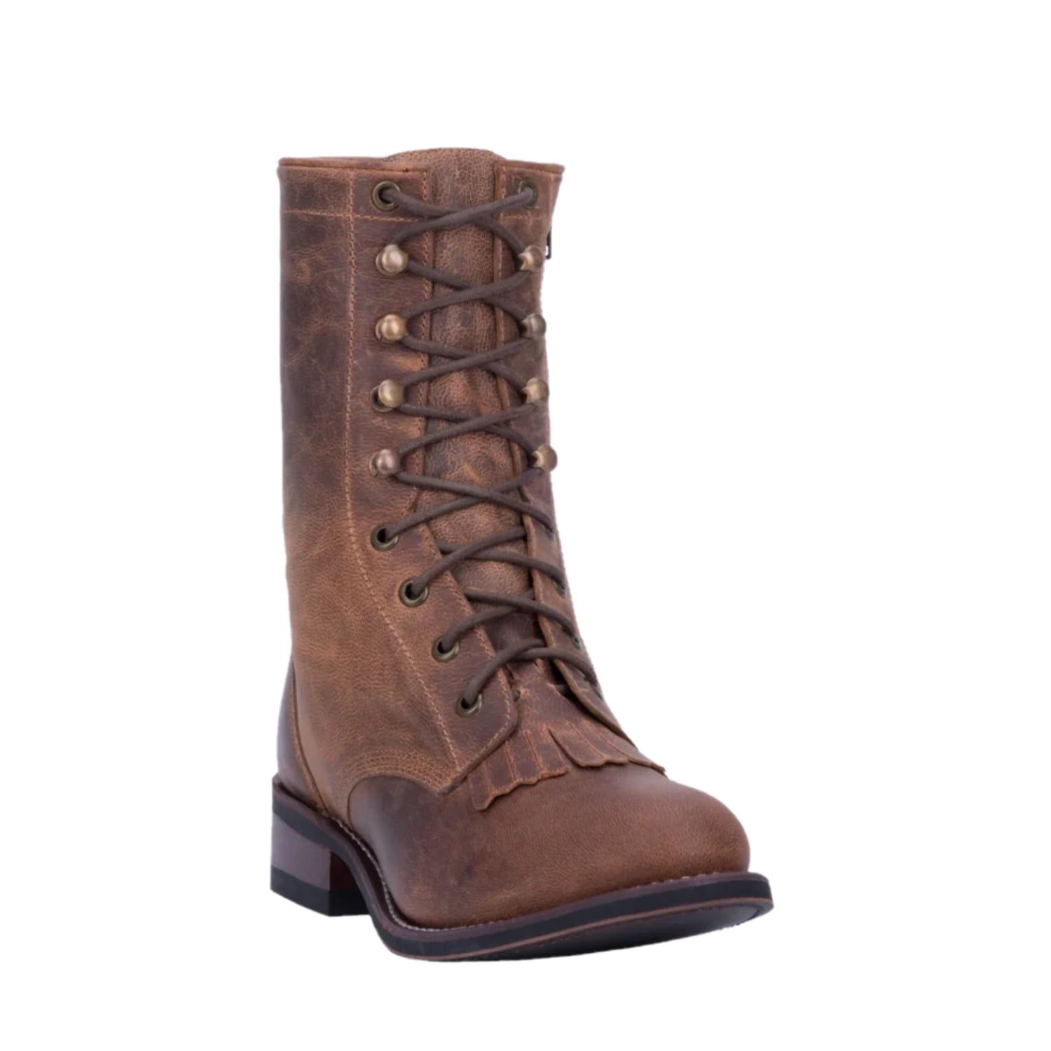 Laredo Ladies Sara Rose Round Toe Tan Lace Up Boots 52062 - Walmart.com