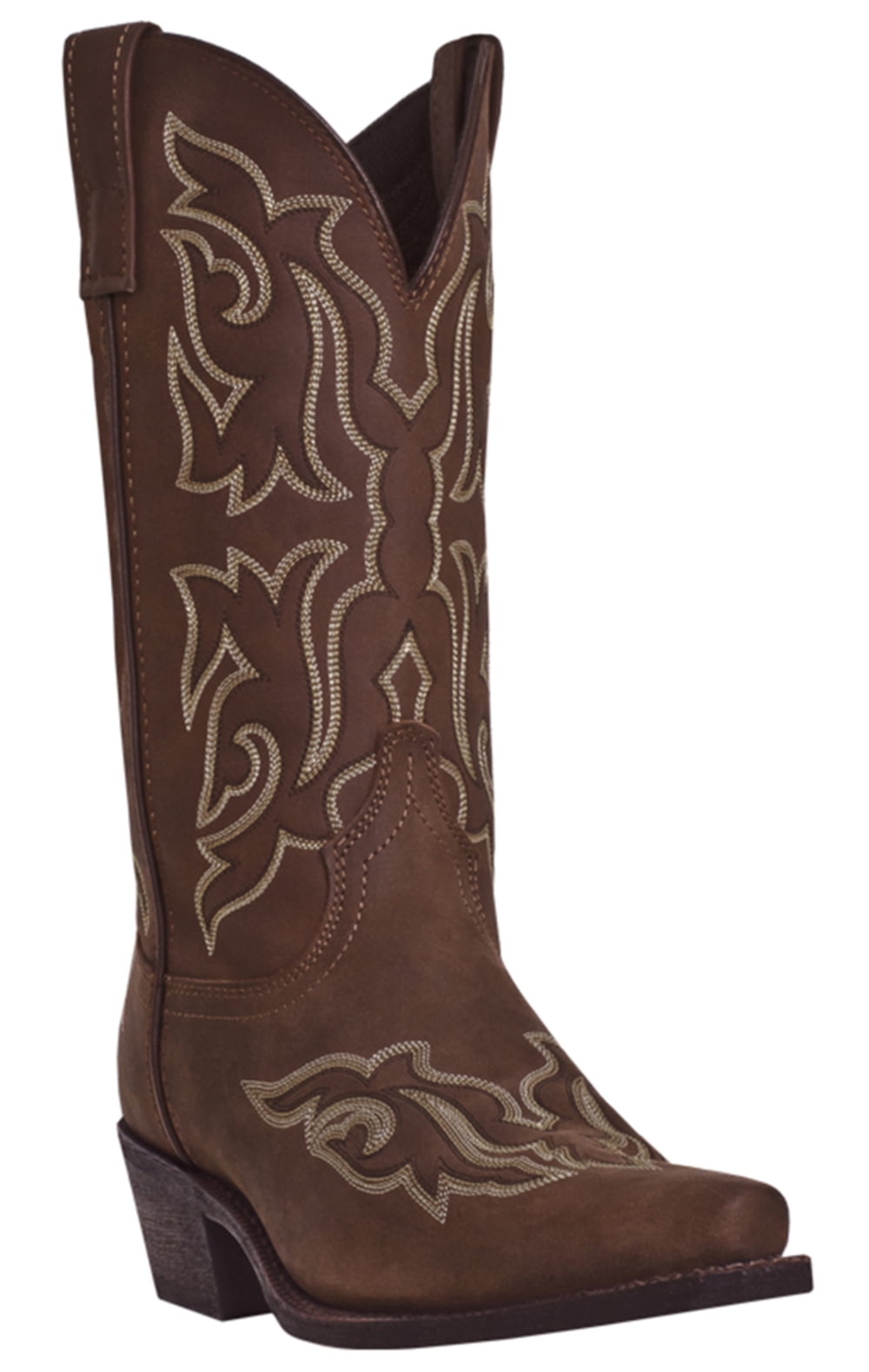 Laredo Men's HAWK Snip Toe Cowboy Brown Boots 7 D - Walmart.com