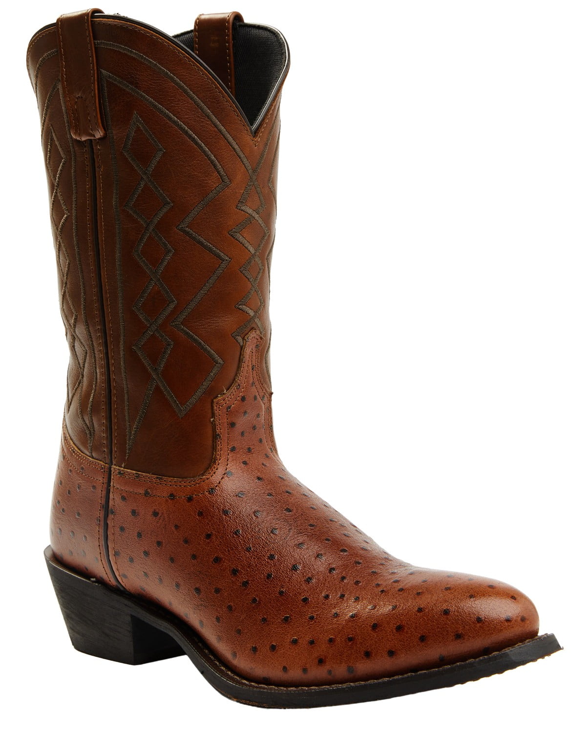 Laredo Men's Ostrich Print Western Boot Round Toe - 68512 9 EE US ...