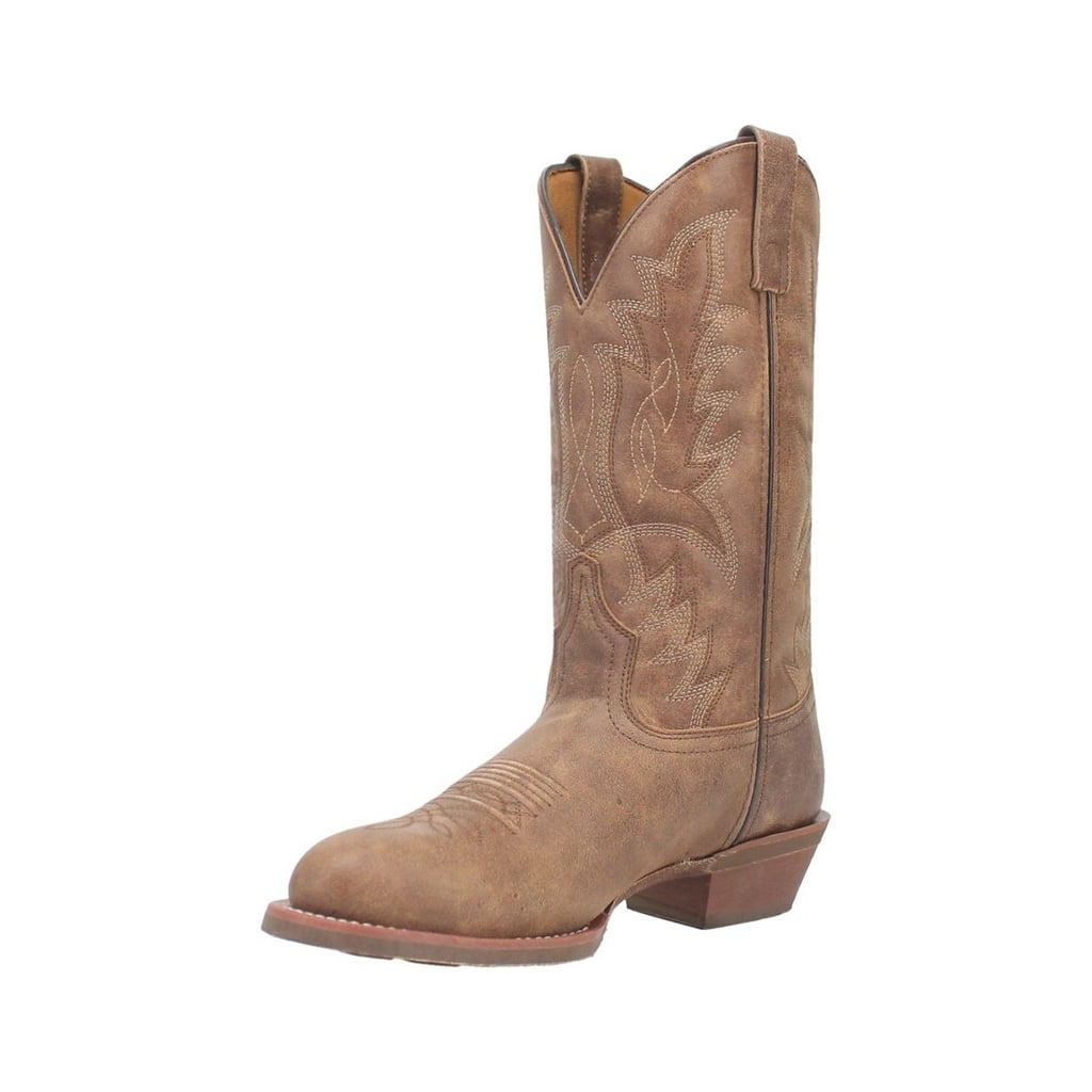 Laredo Western Boots Mens Weller Round Toe 12" Pull On Tan 68496 ...