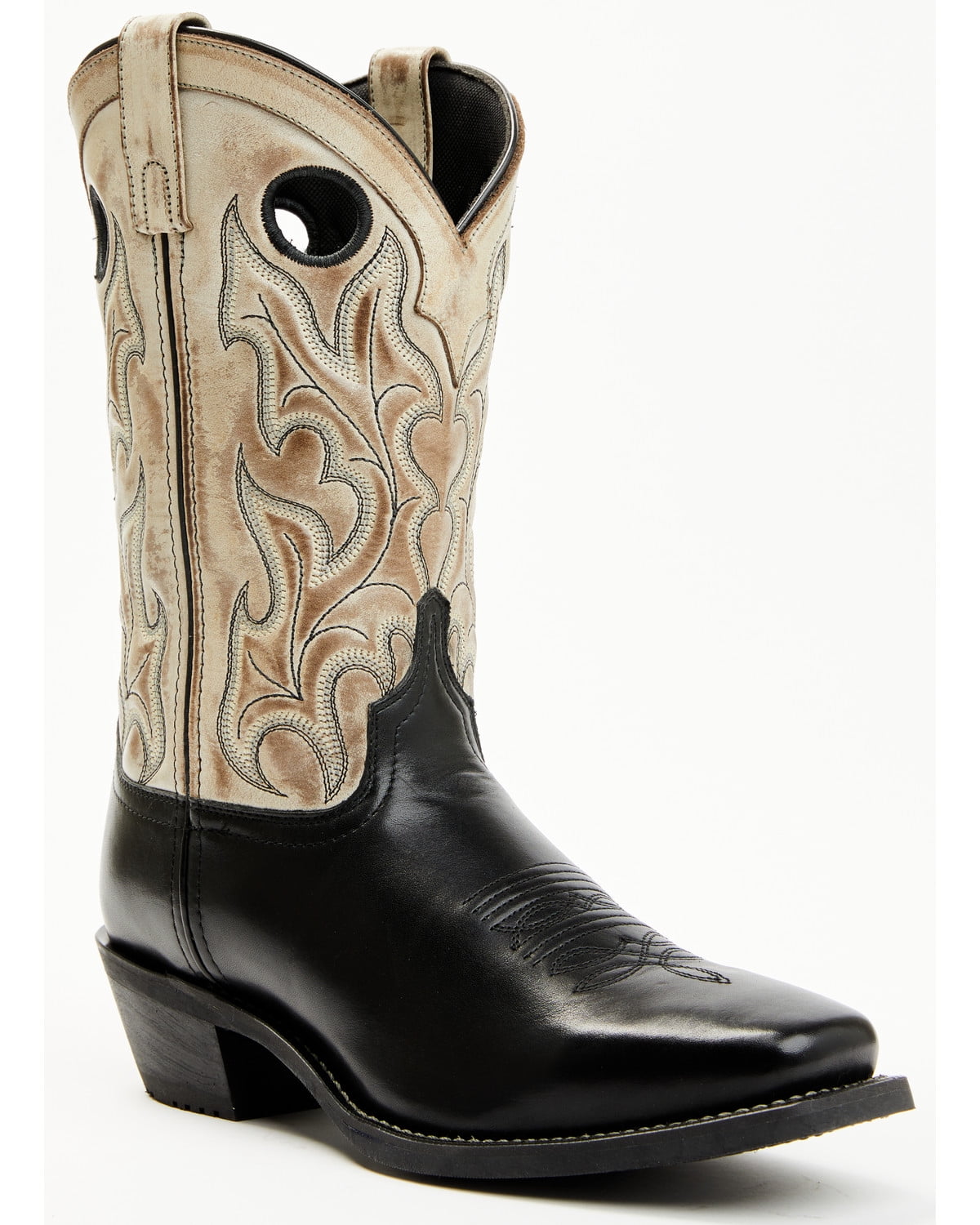 Laredo Men's Westgate Western Boot Square Toe Black 10 D(M) US ...