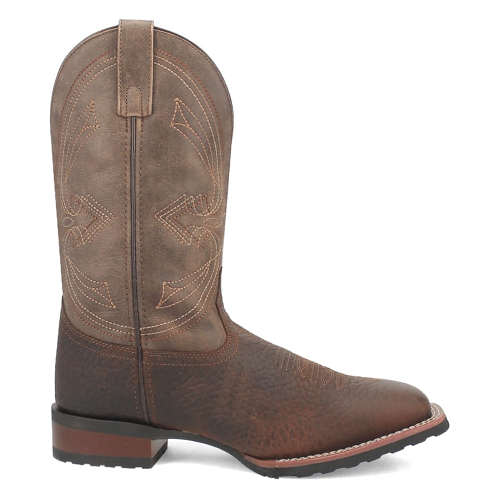 Laredo Mens Elias Embroidered Square Toe Cowboy Mid Calf Boots ...