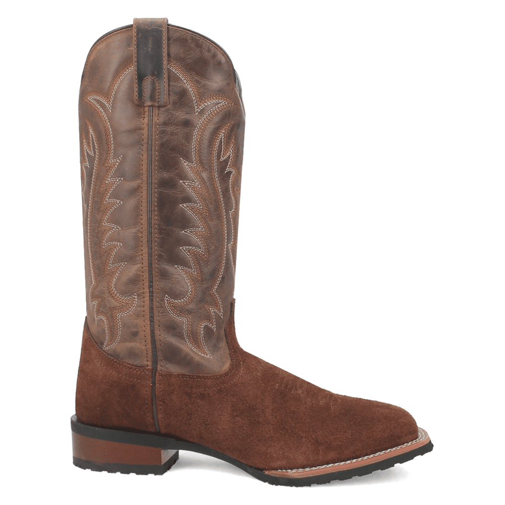 Laredo Mens Rigid Square Toe Cowboy Mid Calf Boots - Walmart.com