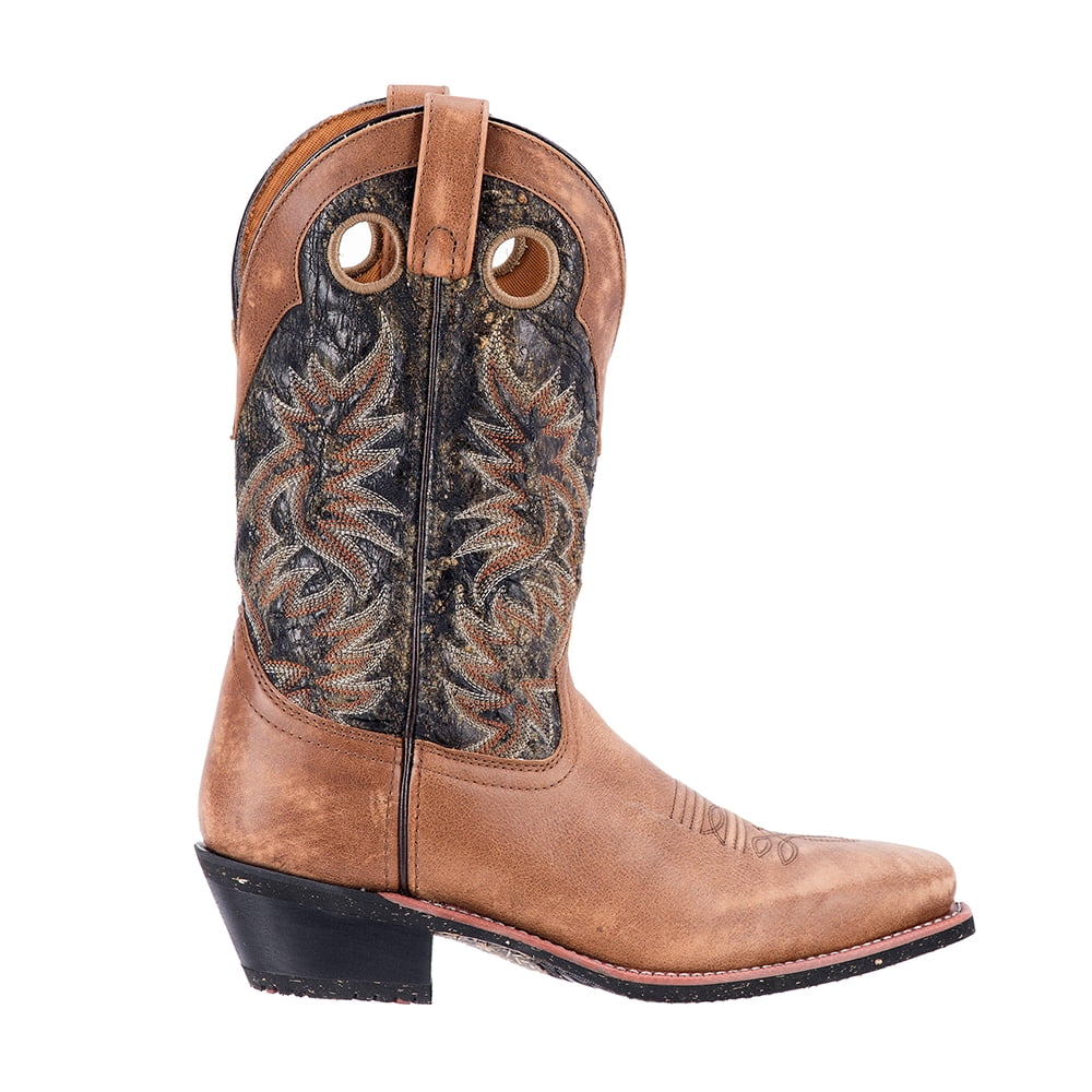Laredo Mens Stillwater Square Toe Cowboy Dress Boots Mid Calf - Walmart.com