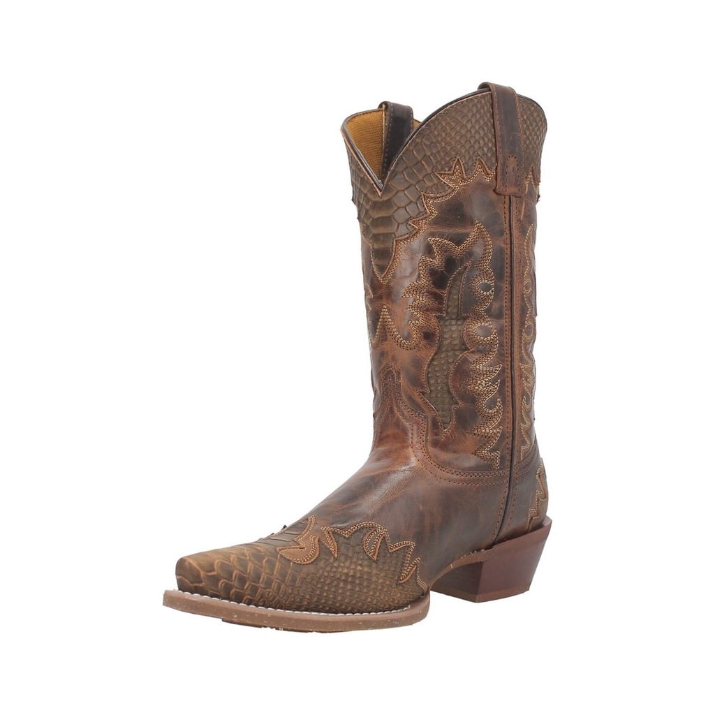 Laredo Western Boots Mens Olay Snip Toe Python Print Tan 68548 ...