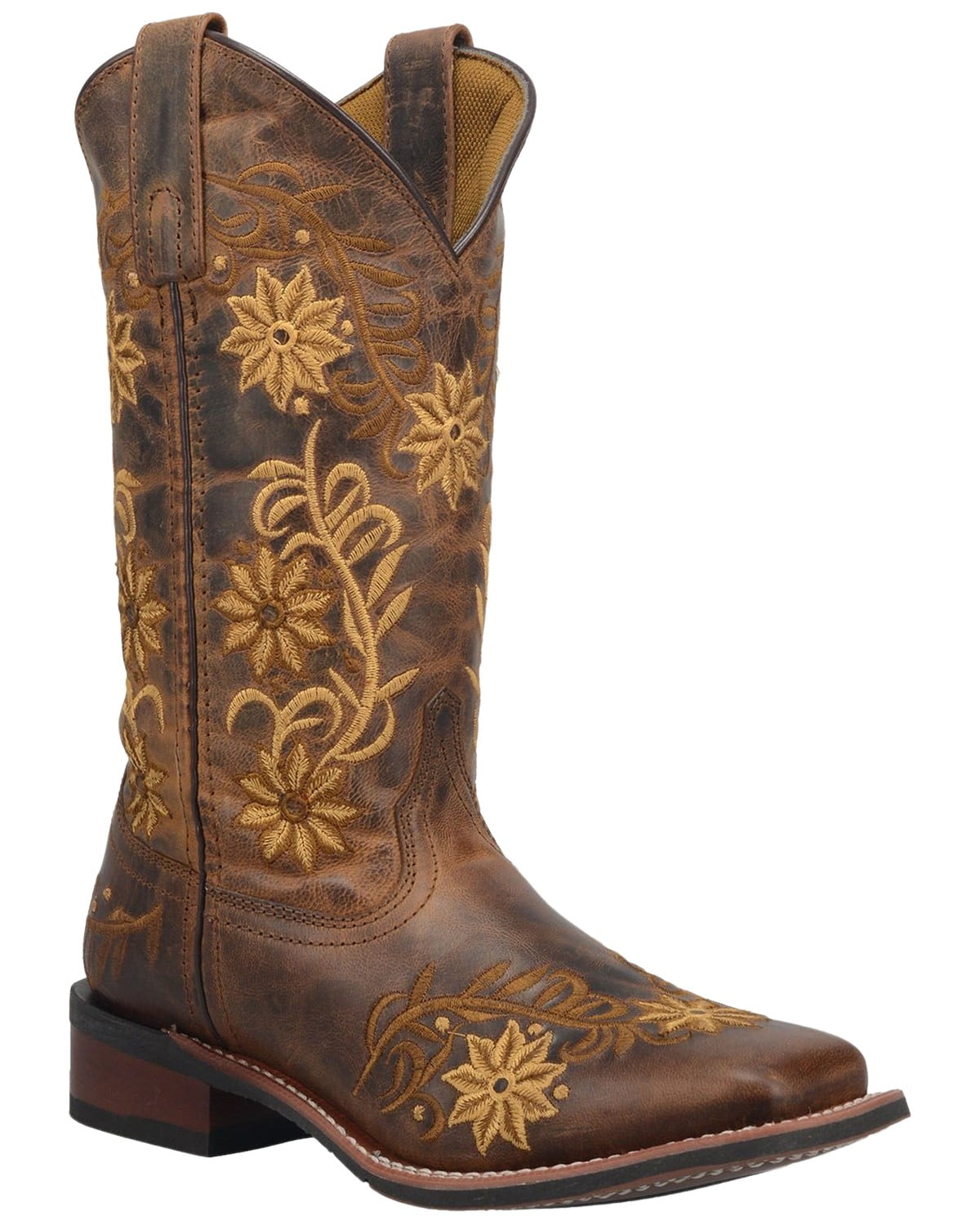 Laredo Women's Secret Garden Western Performance Boot Broad Square Toe ...