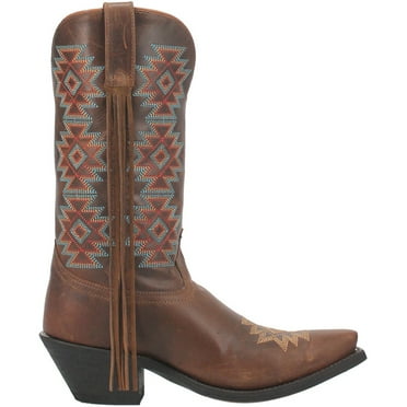 Justin Women's Leather Inji Rodeo Western Boot, Round Toe, Aged Bark ...