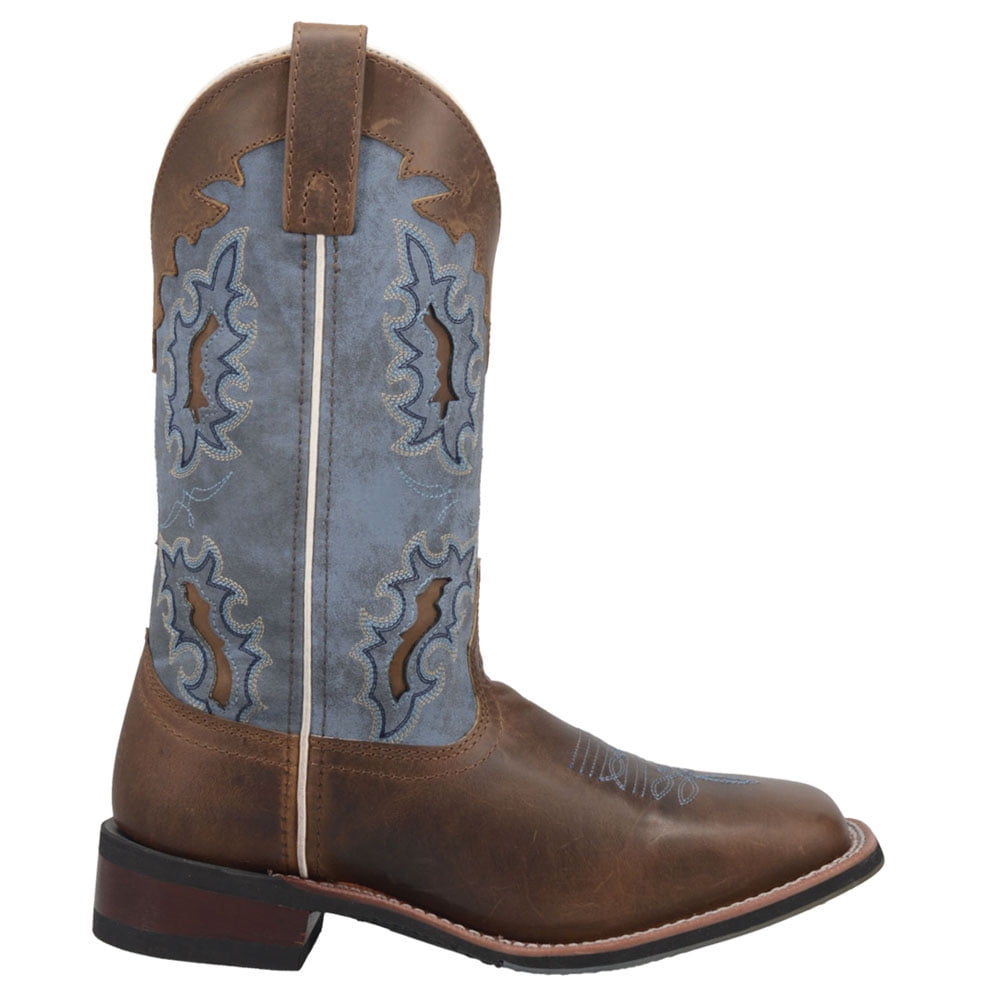 Laredo Womens Isla TooledInlay Embroidered Square Toe Cowboy Mid Calf ...