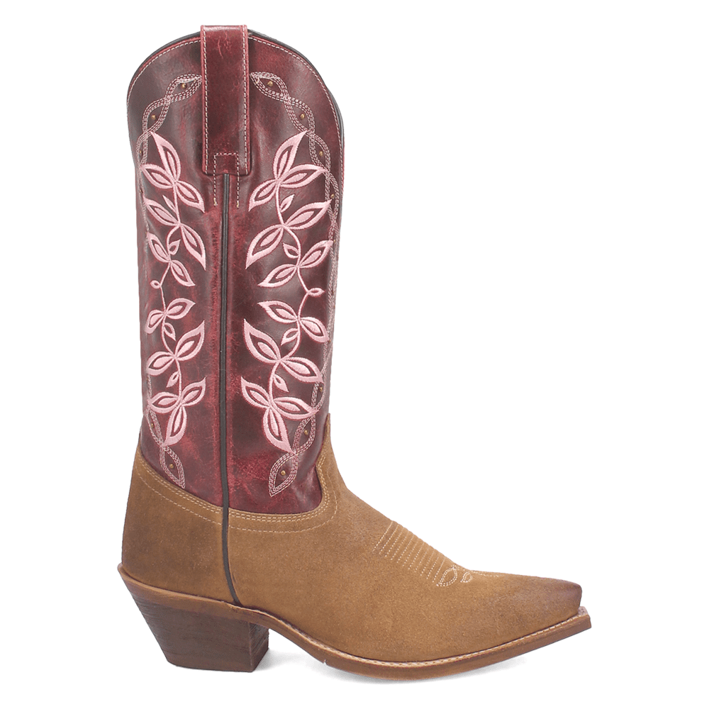 Laredo Womens Kama Embroidered Snip Toe Cowboy Boots Shoes - Walmart.com