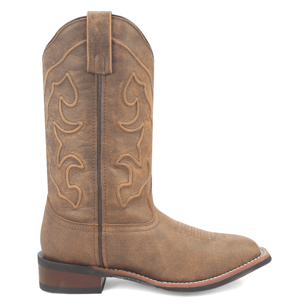Laredo Womens Megan Embroidered Square Toe Cowboy Mid Calf Boots ...