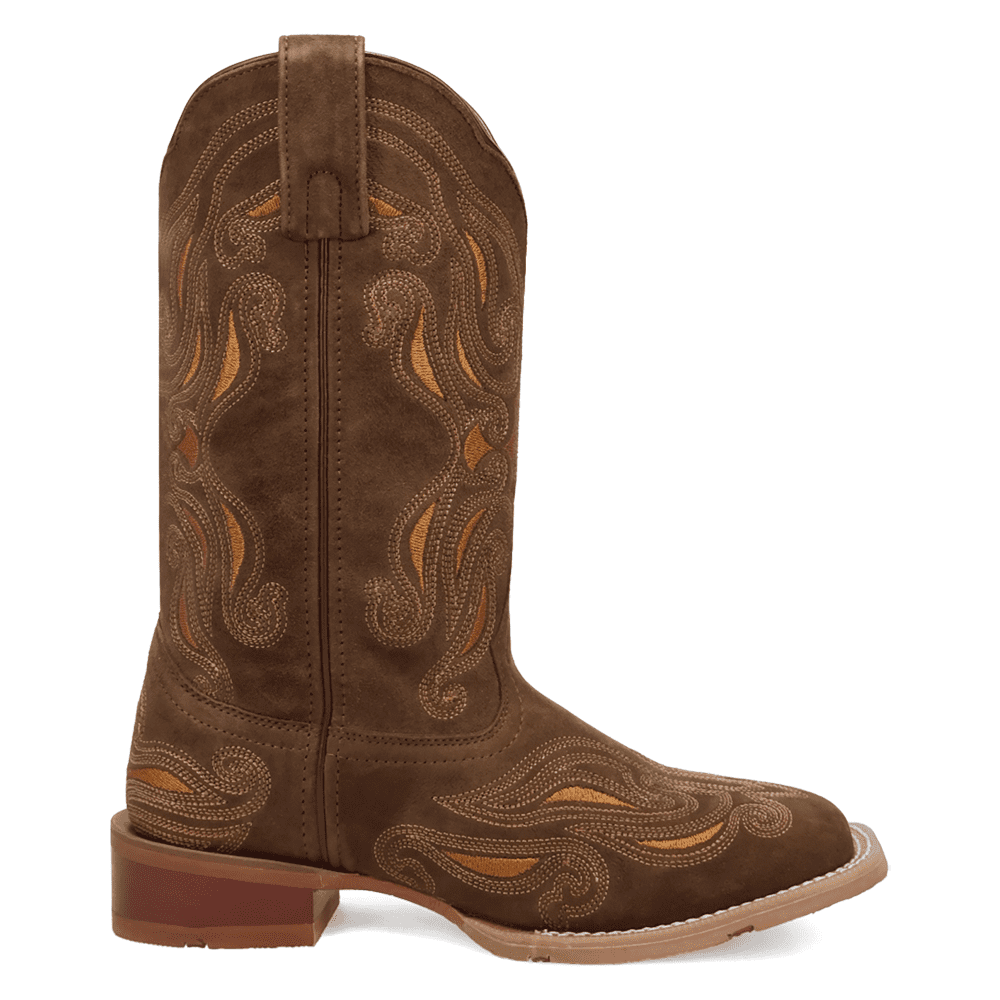 Laredo Womens Millie Embroidered Square Toe Pull On Cowboy Mid Calf ...