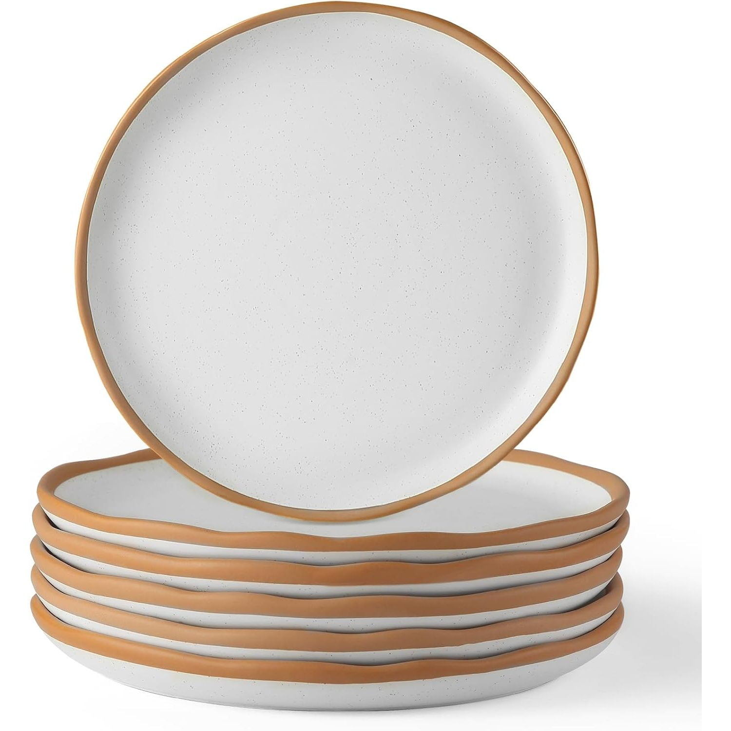 Lareina Ceramic Dinner Plates Set of 6, 10 Inch Stoneware Dish Set with ...