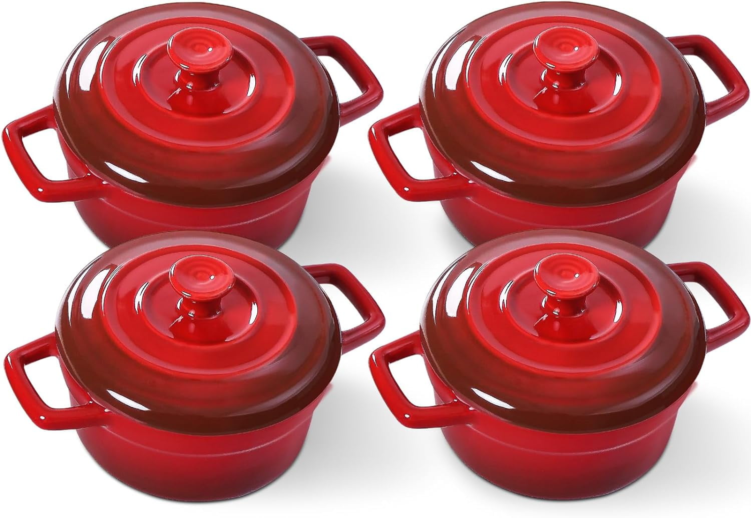 Lareina Mini Cocotte - 12oz Ceramic Casserole Dishes - Kitchen ...