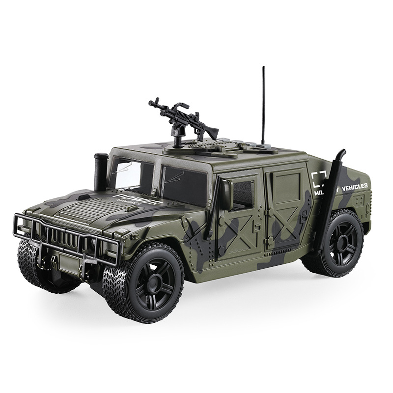 Large 1:16 Hummer field vehicle military model car armored vehicle tank ...