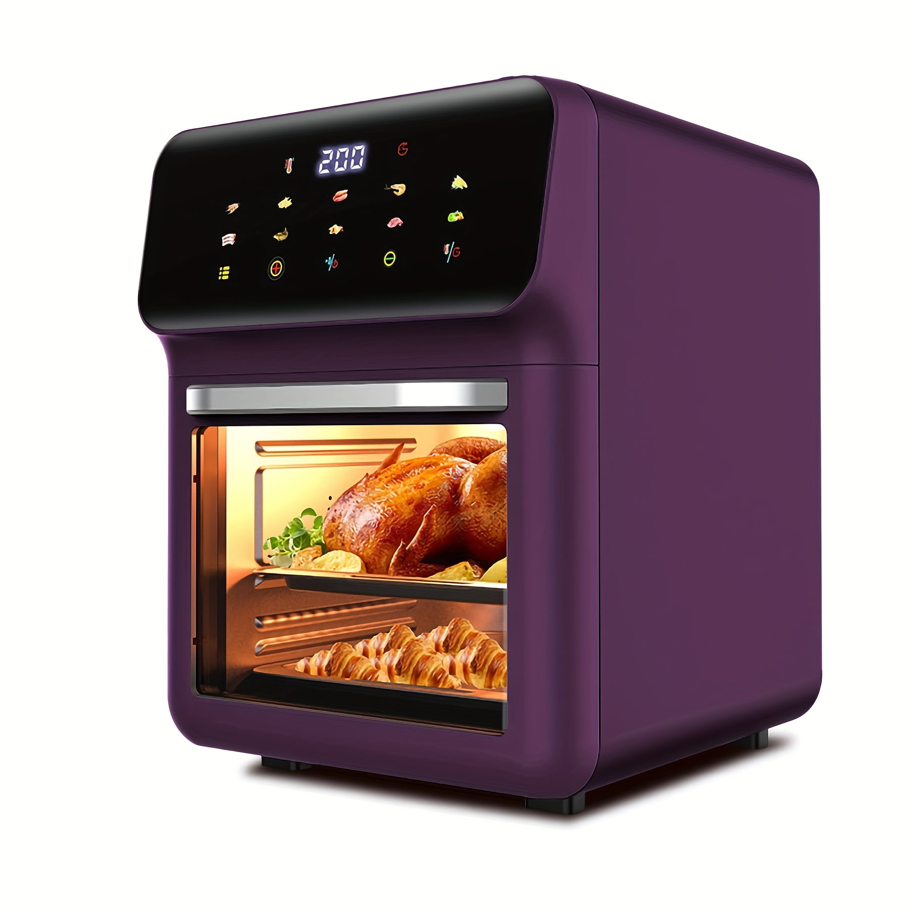 Large 10-Liter Digital Air Fryer Oven with Rotisserie Function ...