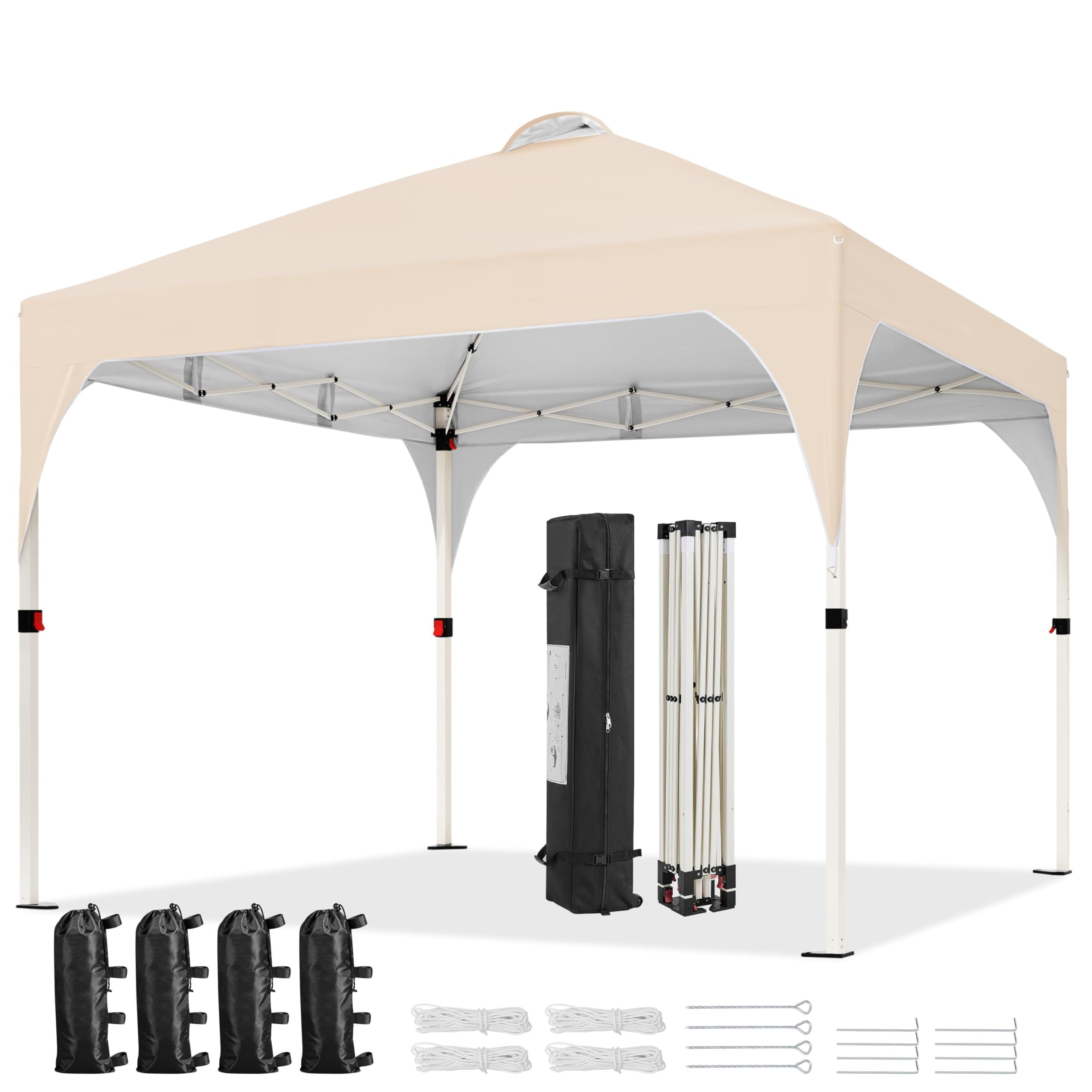 Large 10x10 Pop Up Canopy Tent with Vent Design, Instant Outdoor ...