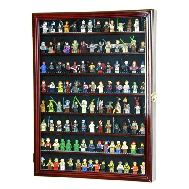 Large 110+ Mini Figures/ Miniatures / Figurines Display Case Cabinet ...