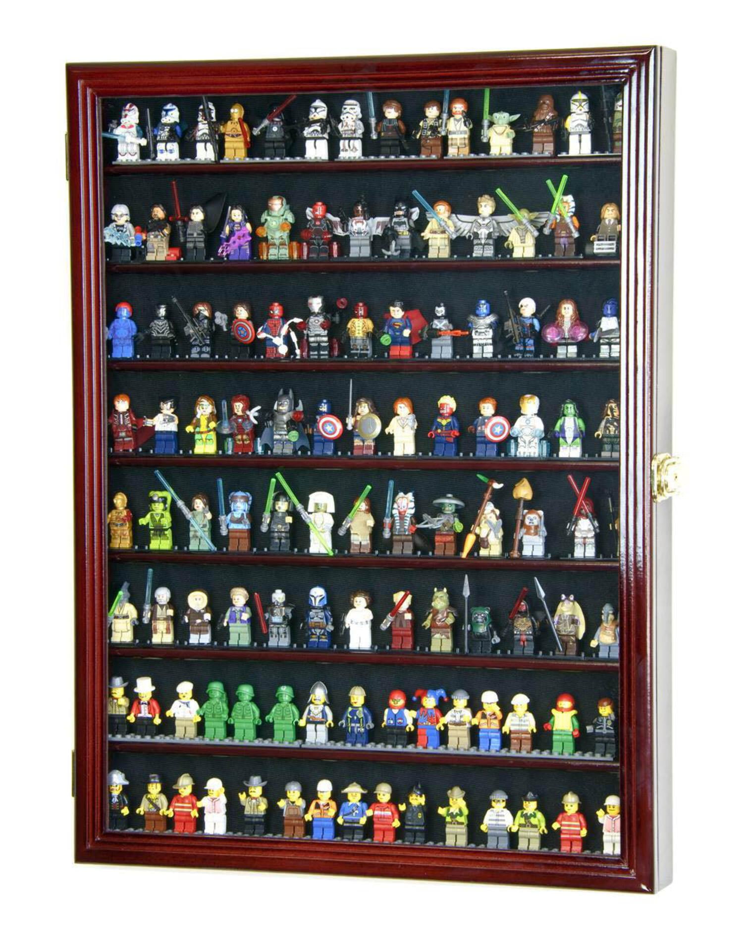 Large 110+ Mini Figures/ Miniatures / Figurines Display Case Cabinet ...