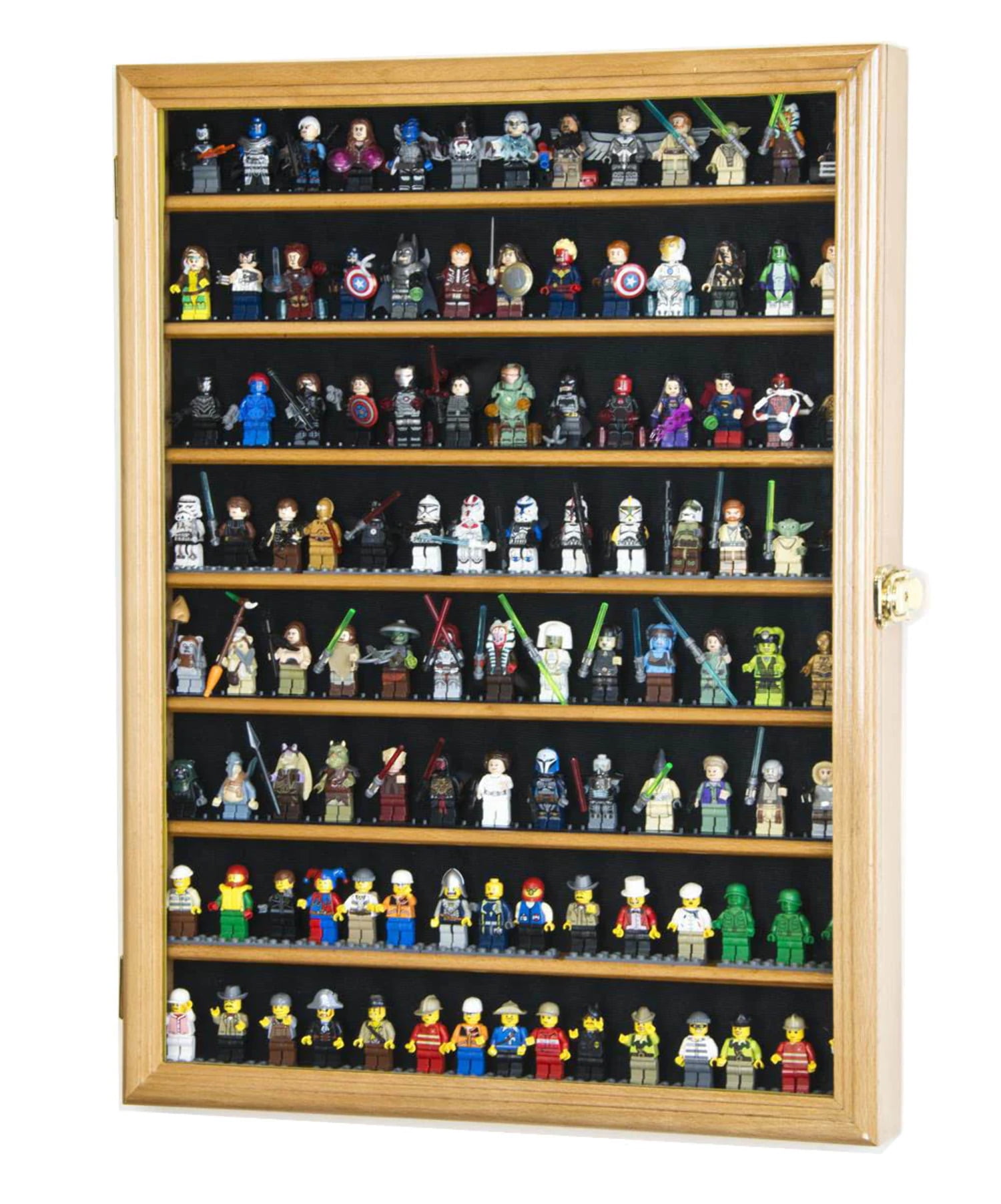 Large 110+ Mini Figures/ Miniatures / Figurines Display Case Cabinet ...