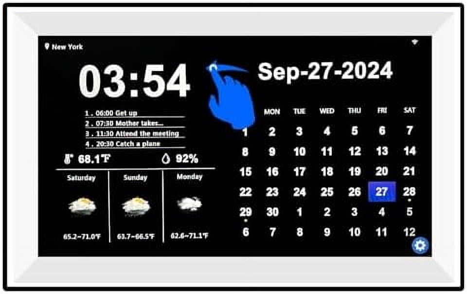 Large 15.6 inch 2025 New Year's Wifi Digital Calendar,64 Groups of ...
