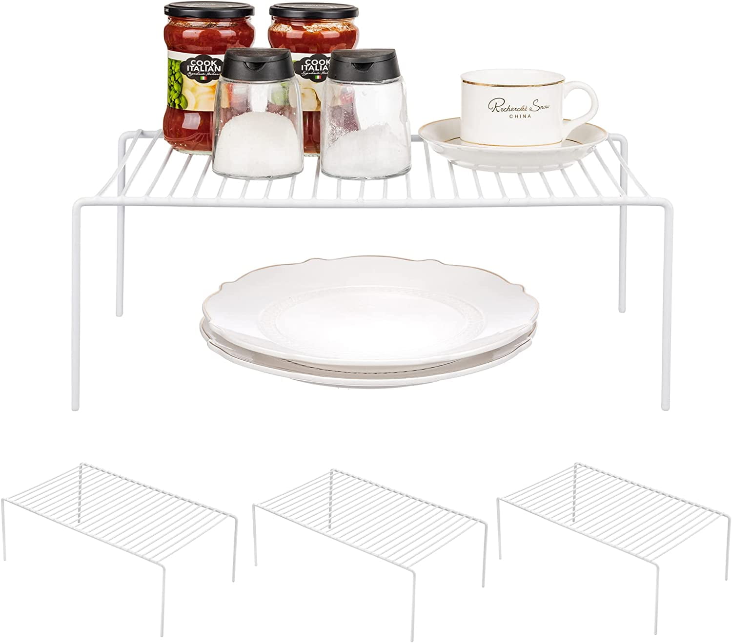 Large (15.7 x 9. 4 Inch) Cabinet Storage Shelf Rack, Rustproof Kitchen ...