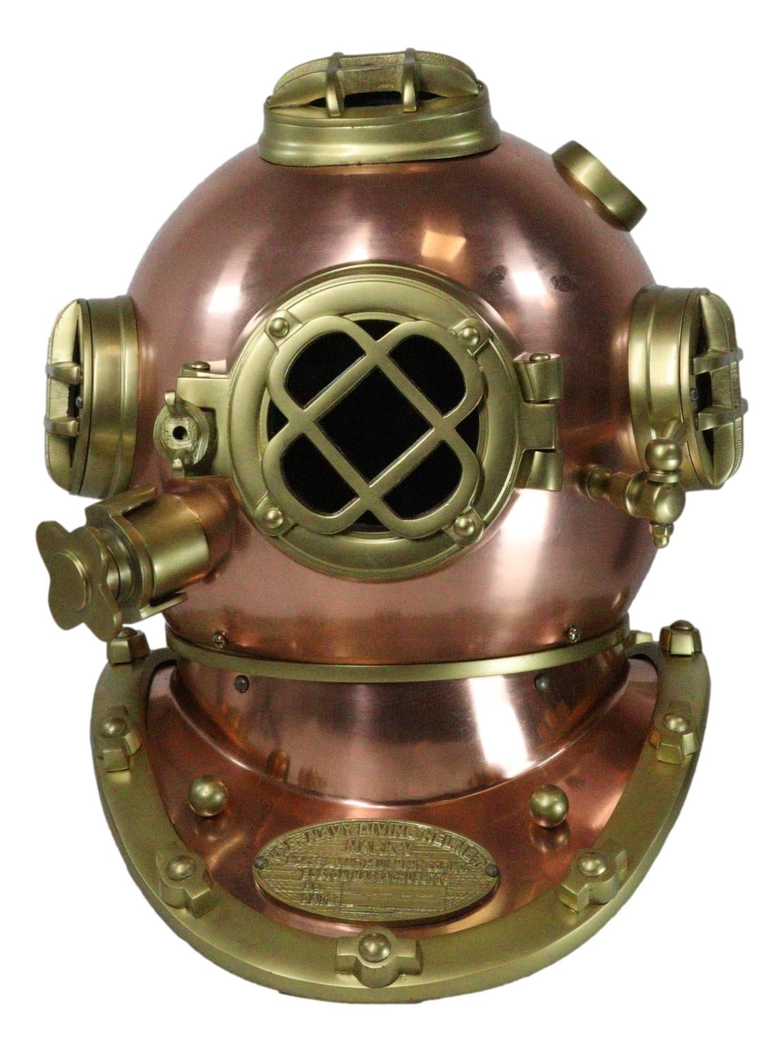Large 16" H Nautical Steampunk Diving Helmet Navy Diver Helm Metal ...