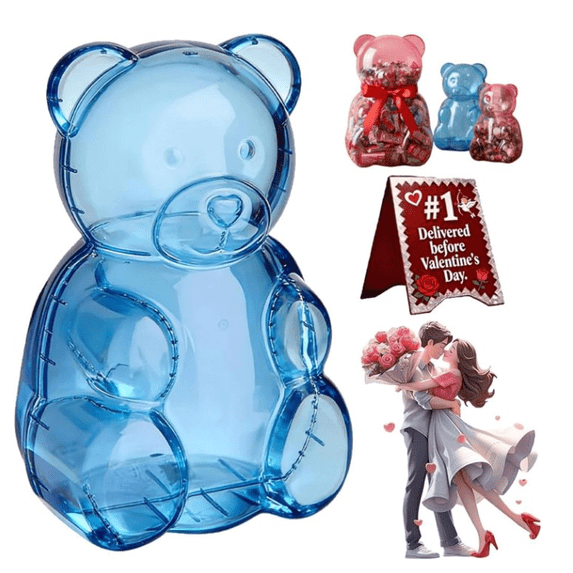 Large 16 Inch Tall Red Gummy Bear Shaped Candy Container for 2026 ...