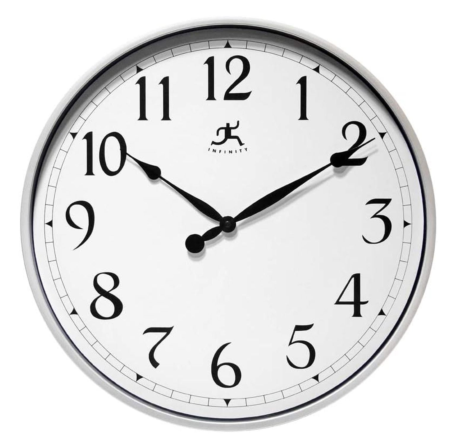 Large 18 inch Round Non-Ticking Silent Battery Operated Easy to Read ...