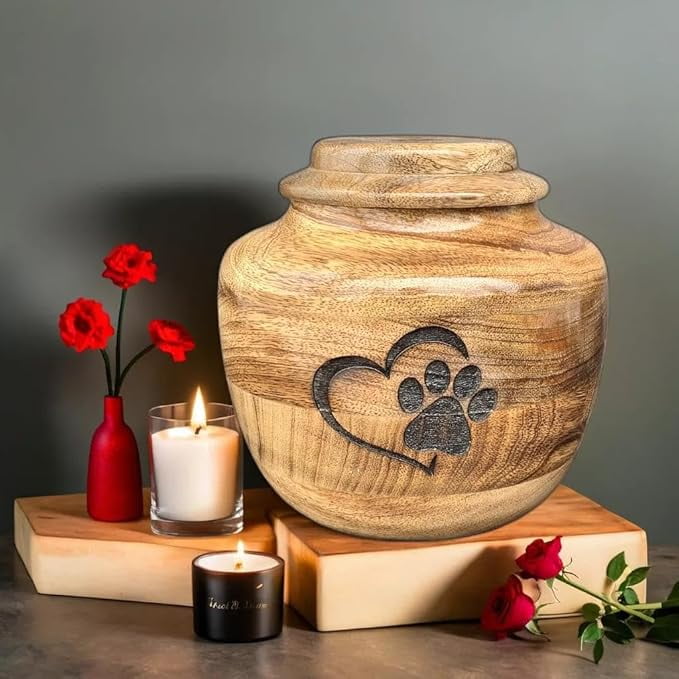 Large 180 Lbs Wooden Urns For Pet Ashes Keepsake Urn Cremation Urn For ...
