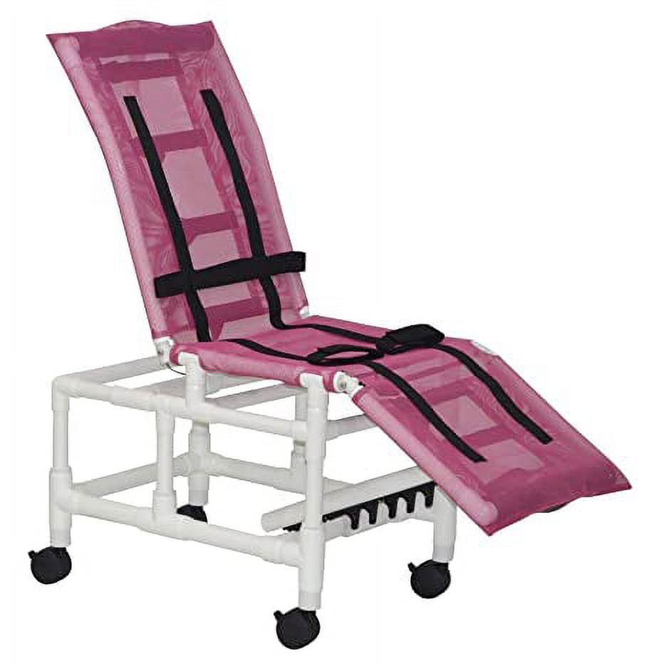 Large 18Inch internal width multi-positioning bathing chair 3Inch twin ...