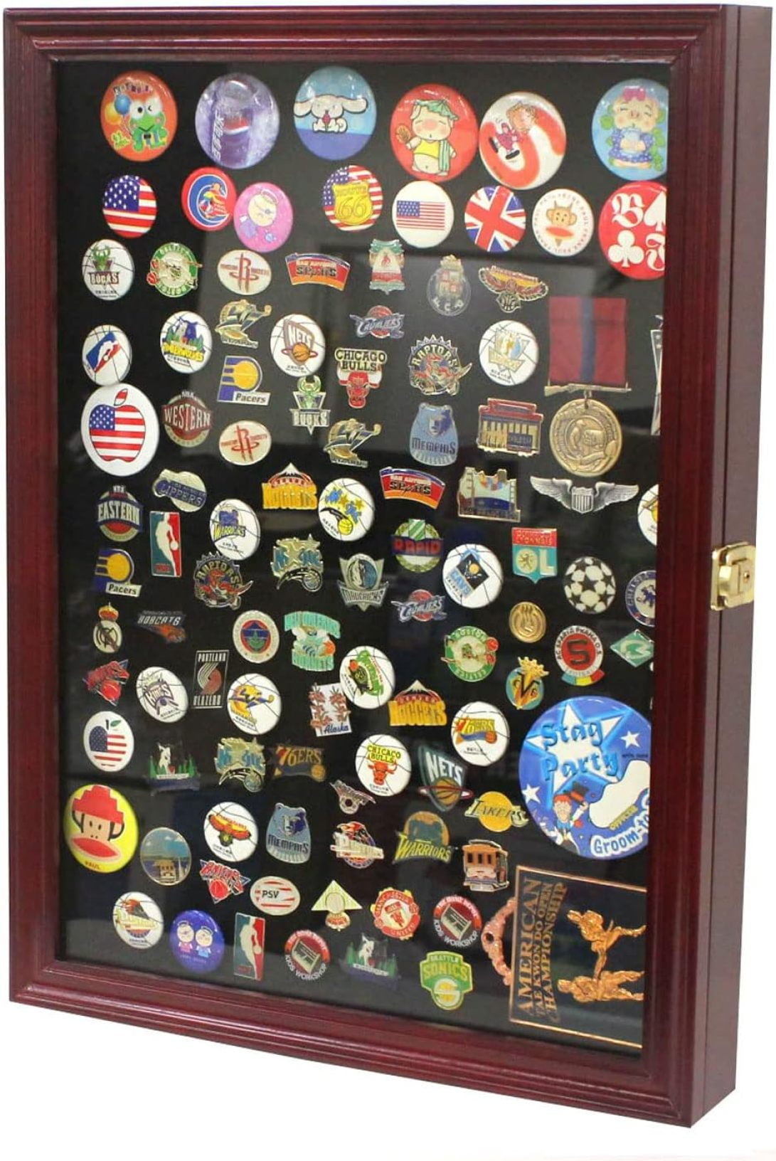 Large 19"X 14" Pin Display Case Medal Shadow Box with 98% UV Protection ...